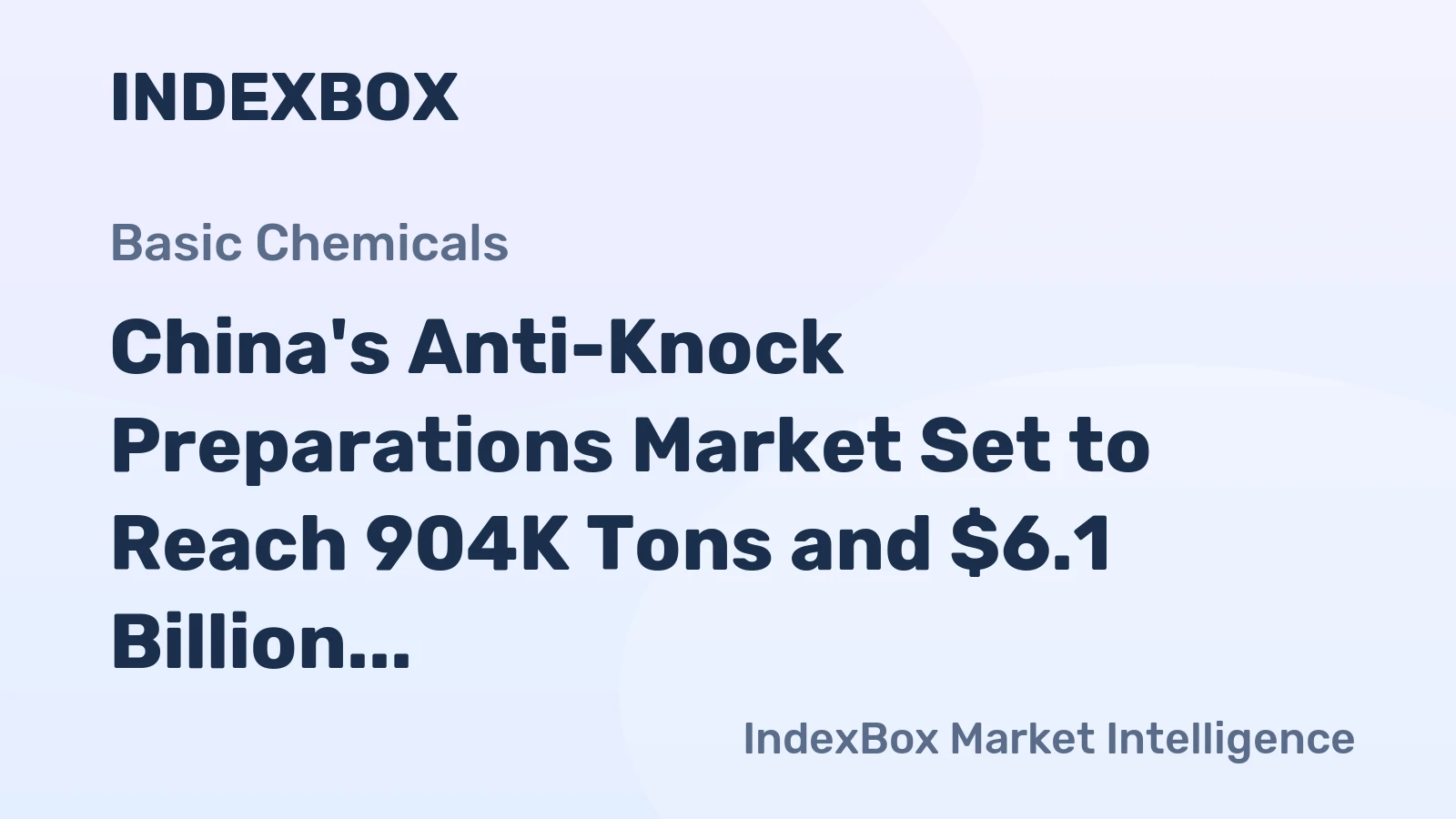 China's Anti-Knock Preparations Market Set to Reach 904K Tons and $6.1 Billion by 2035