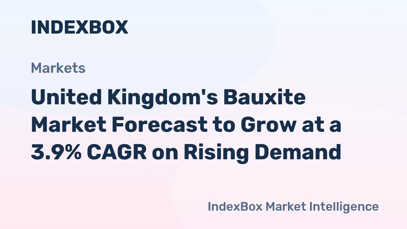 United Kingdom's Bauxite Market Forecast to Grow at a 3.9% CAGR on Rising Demand