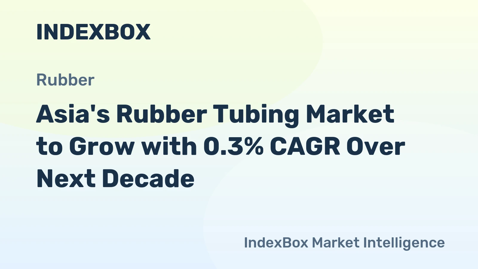 Asia's Rubber Tubing Market to Grow with 0.3% CAGR Over Next Decade