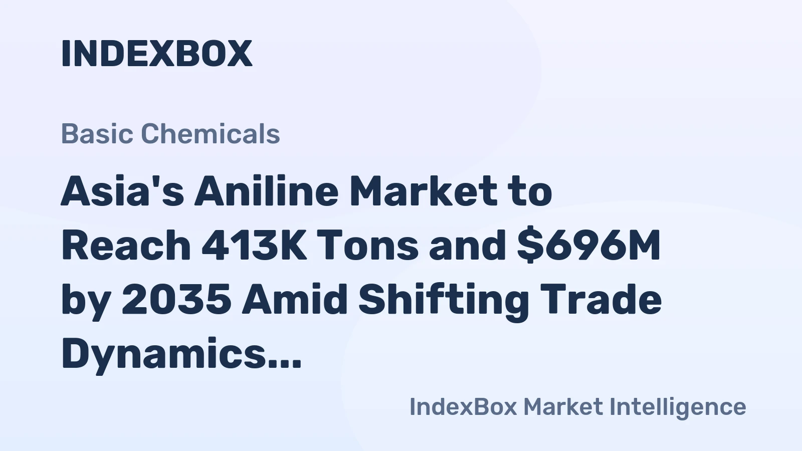 Asia's Aniline Market to Reach 413K Tons and $696M by 2035 Amid Shifting Trade Dynamics