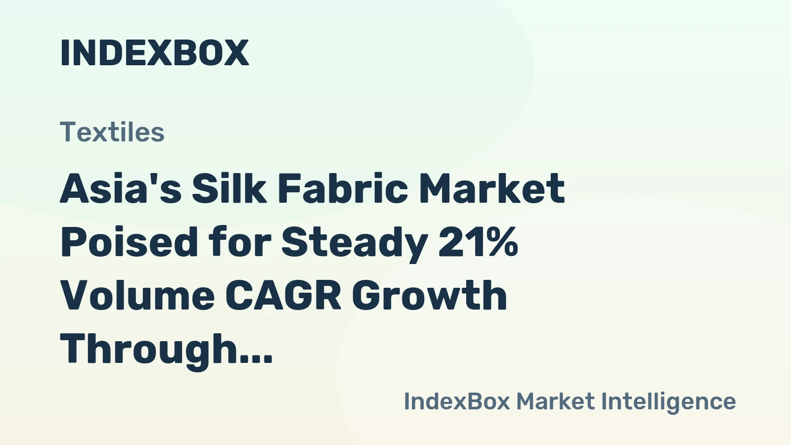 Asia's Silk Fabric Market Poised for Steady 21% Volume CAGR Growth Through 2035