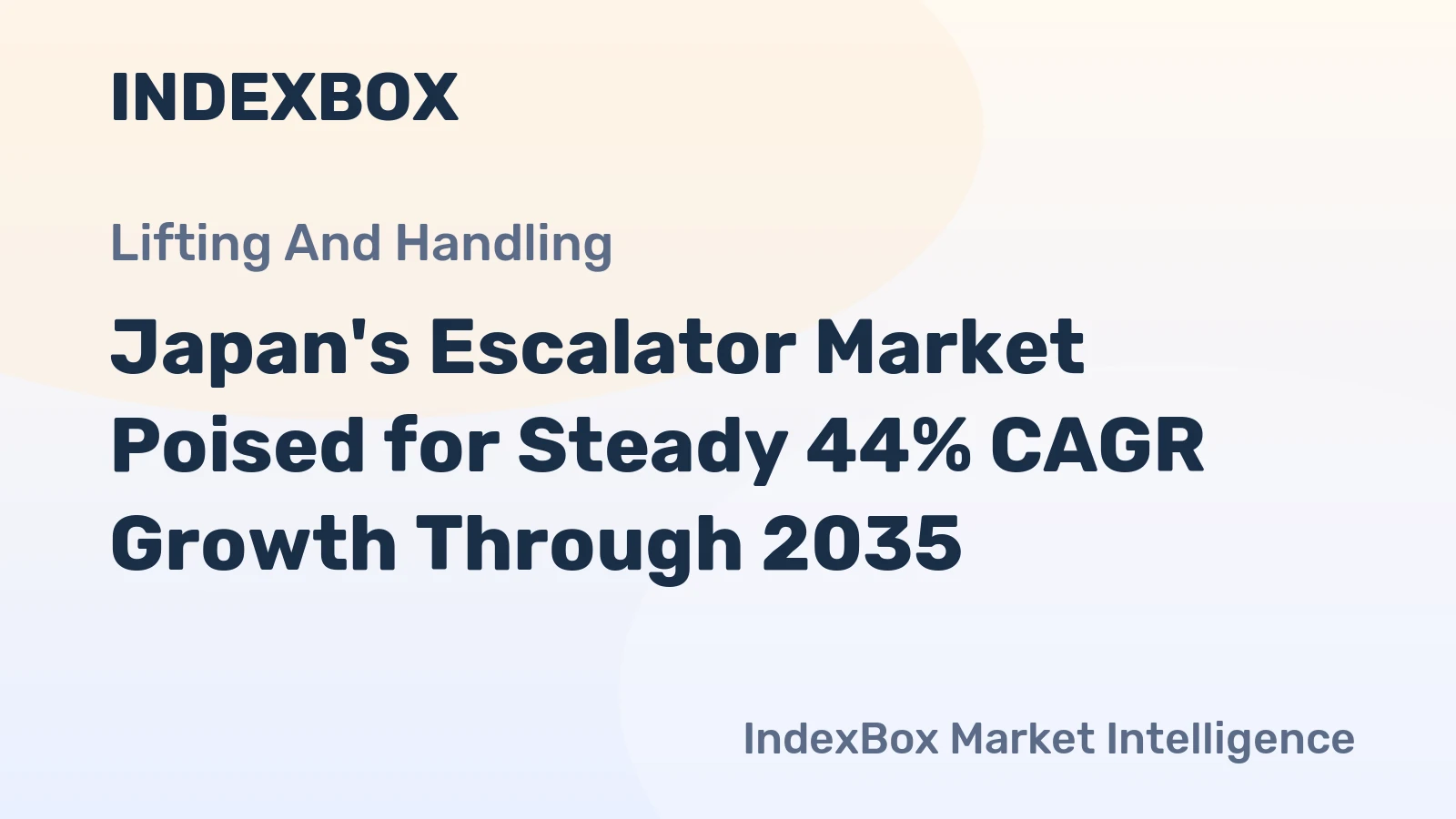 Japan's Escalator Market Poised for Steady 44% CAGR Growth Through 2035