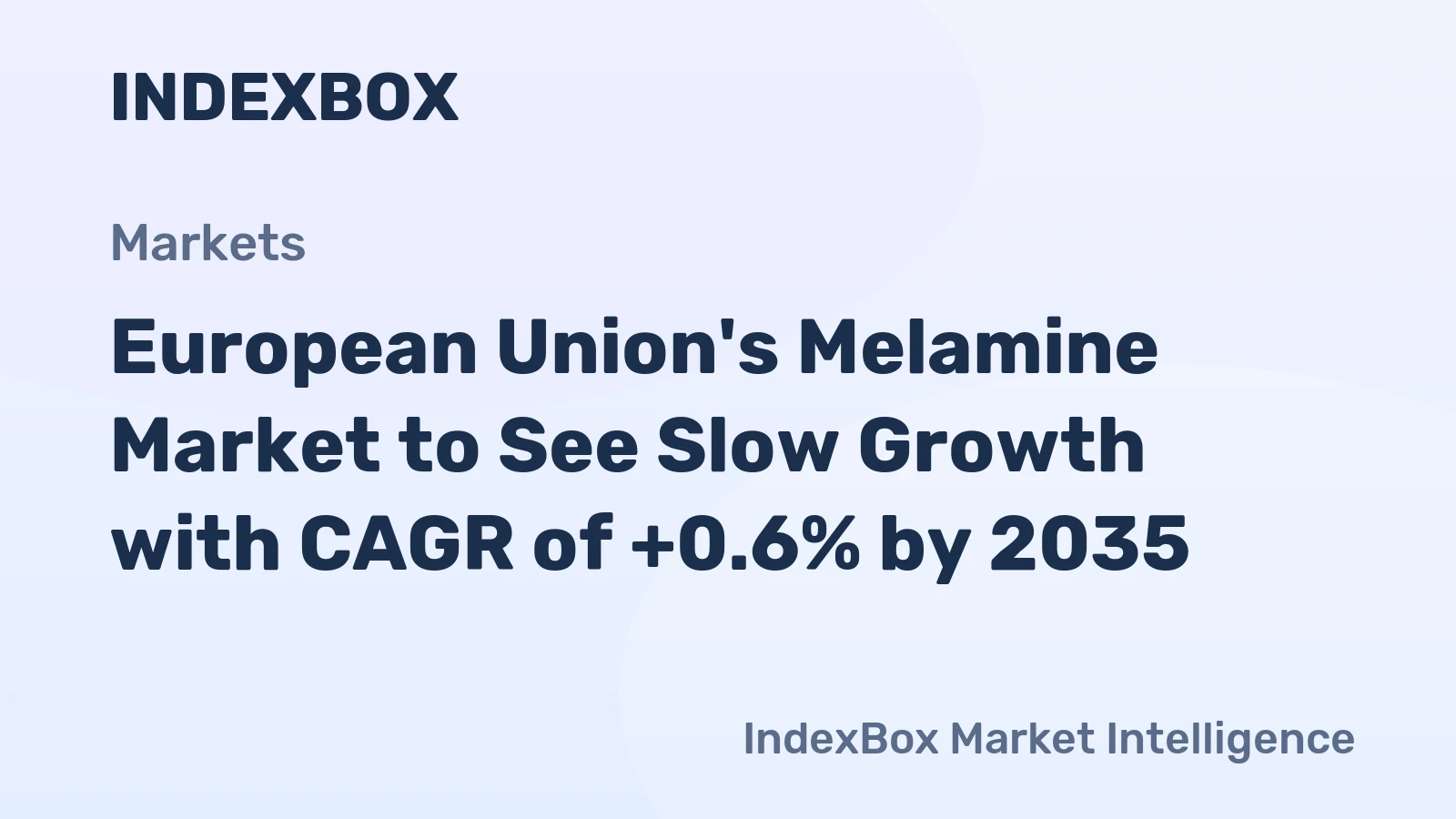 European Union's Melamine Market to See Slow Growth with CAGR of +0.6% by 2035