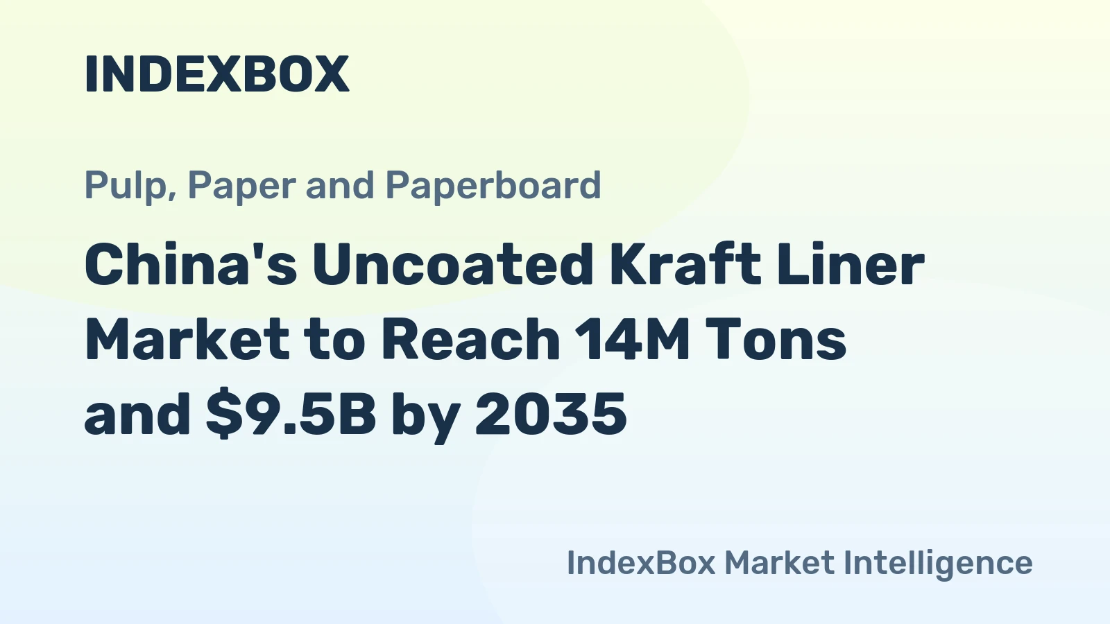 China's Uncoated Kraft Liner Market to Reach 14M Tons and $9.5B by 2035