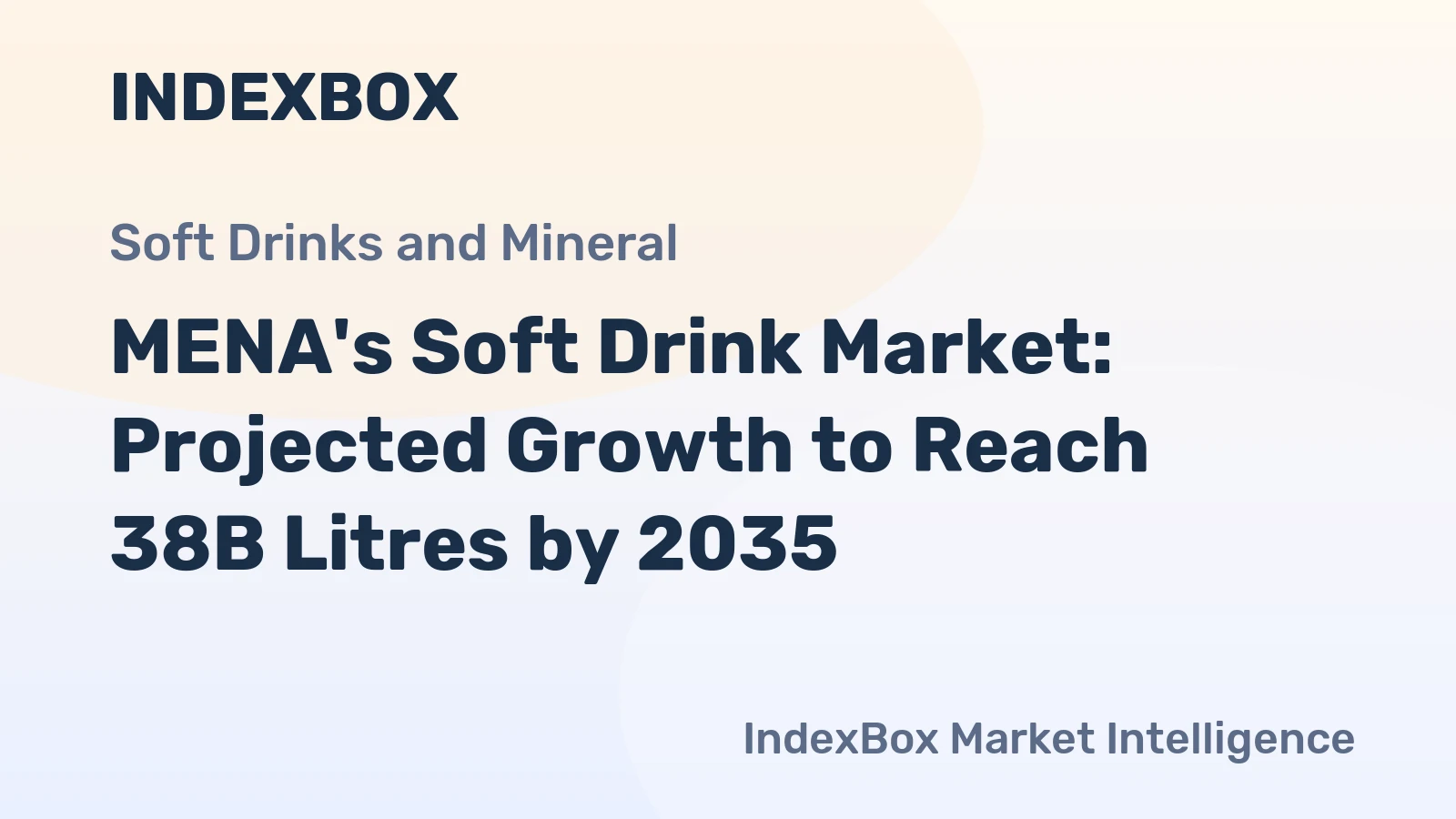 MENA's Soft Drink Market: Projected Growth to Reach 38B Litres by 2035