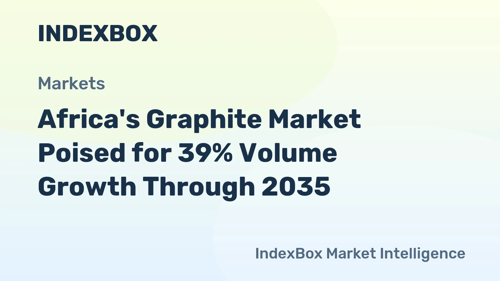 Africa's Graphite Market Poised for 39% Volume Growth Through 2035