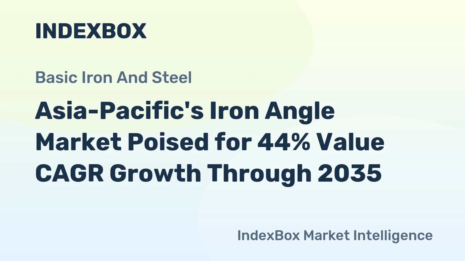 Asia-Pacific's Iron Angle Market Poised for 44% Value CAGR Growth Through 2035