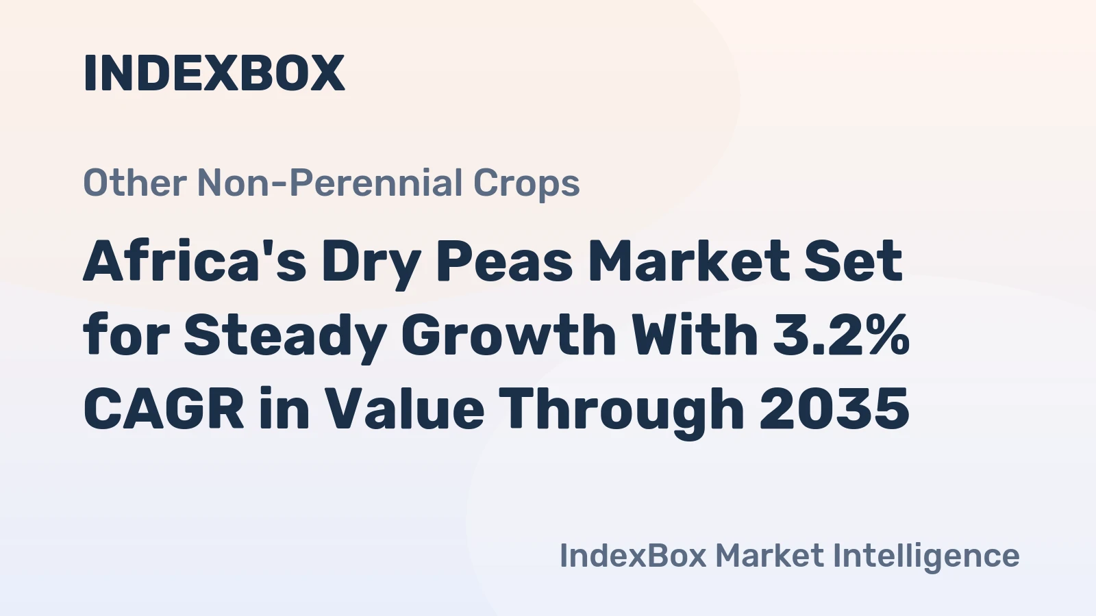 Africa's Dry Peas Market Set for Steady Growth With 3.2% CAGR in Value Through 2035