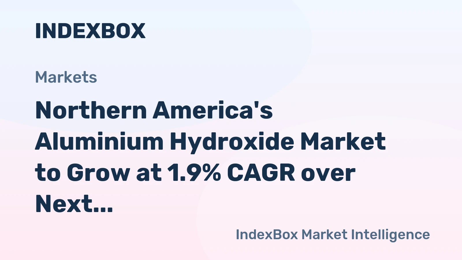Northern America's Aluminium Hydroxide Market to Grow at 1.9% CAGR over Next Decade
