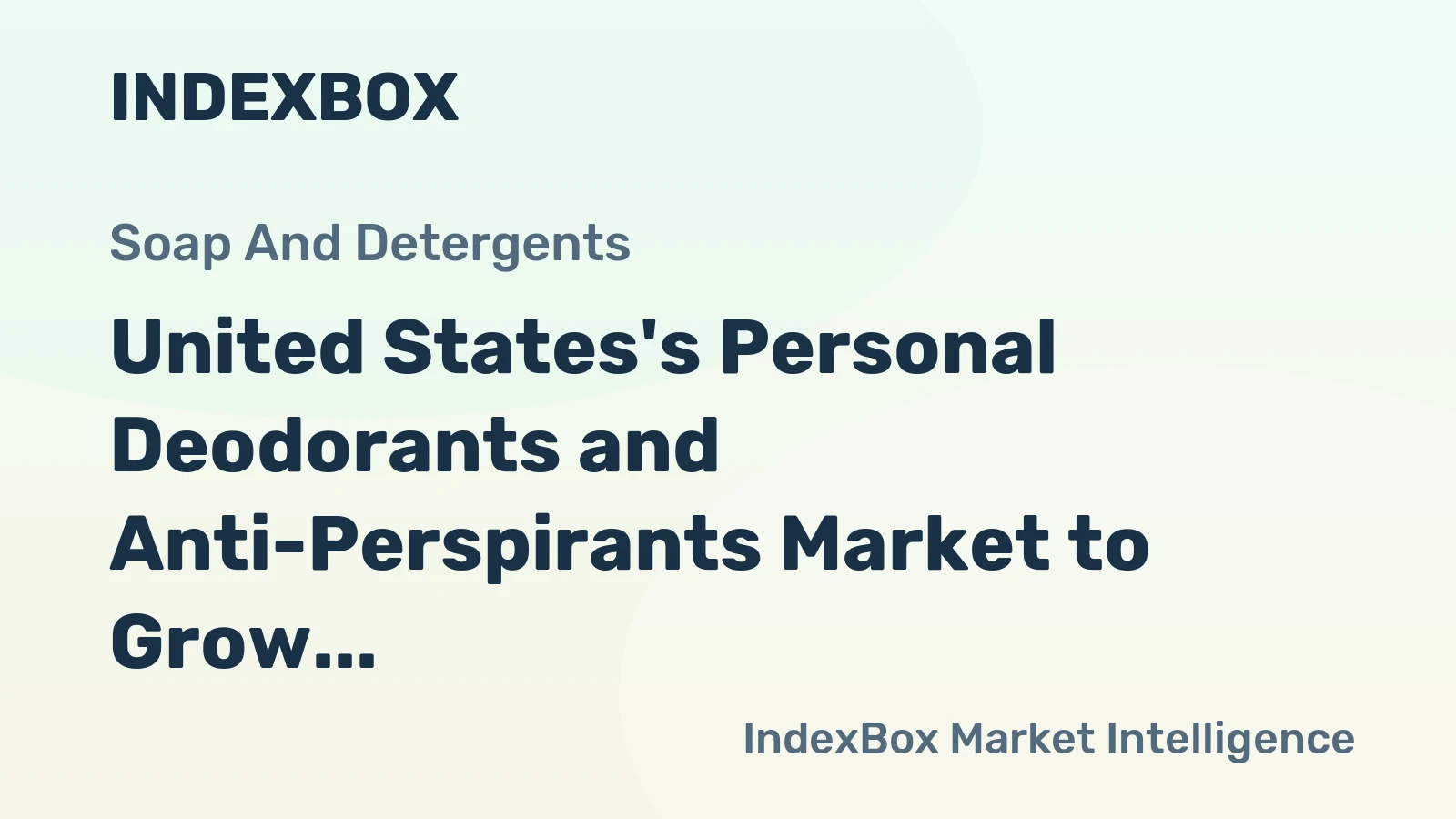 United States's Personal Deodorants and Anti-Perspirants Market to Grow at a Modest Rate of +0.3% CAGR over the Forecast Period