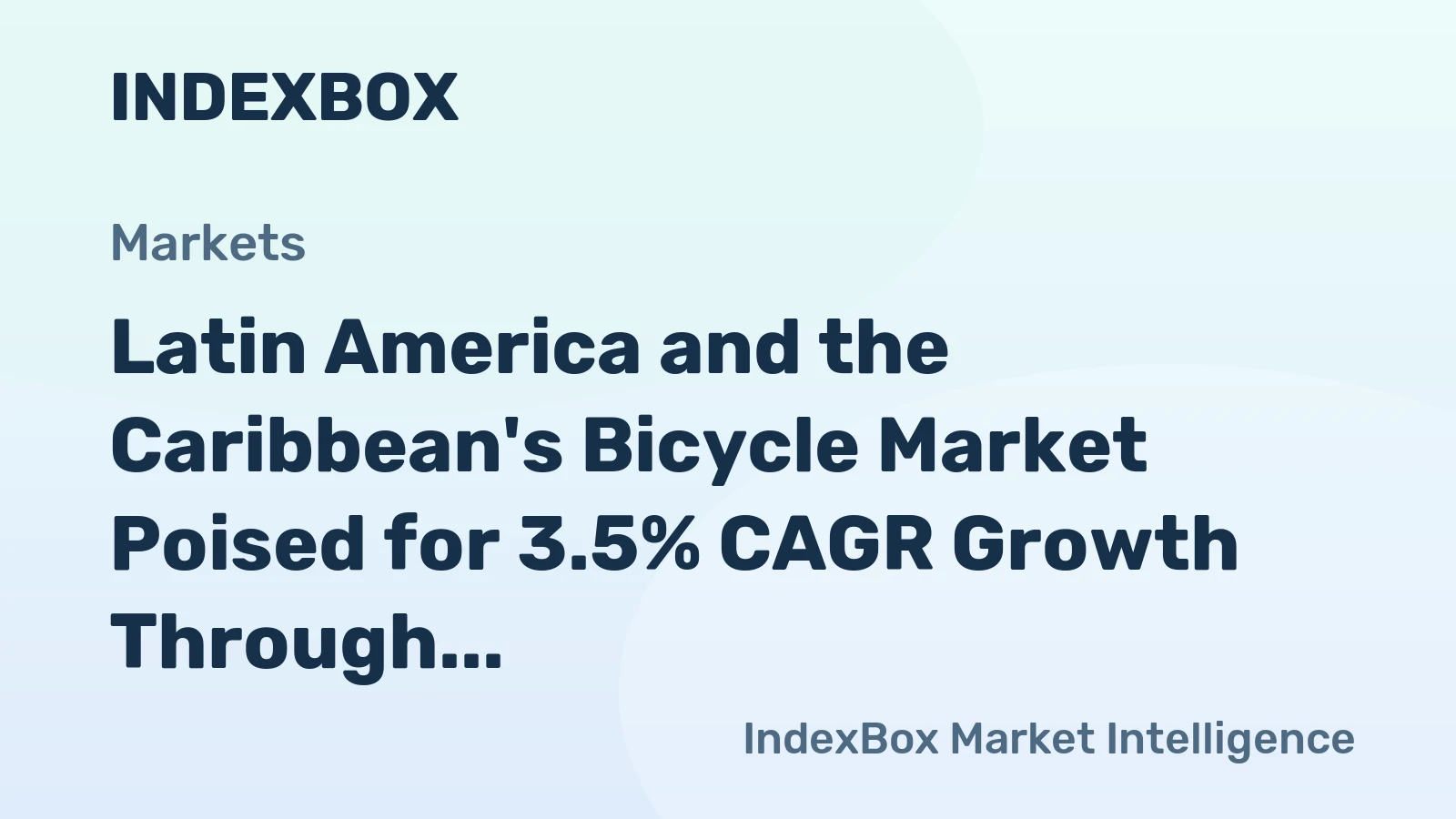 Latin America and the Caribbean's Bicycle Market Poised for 3.5% CAGR Growth Through 2035