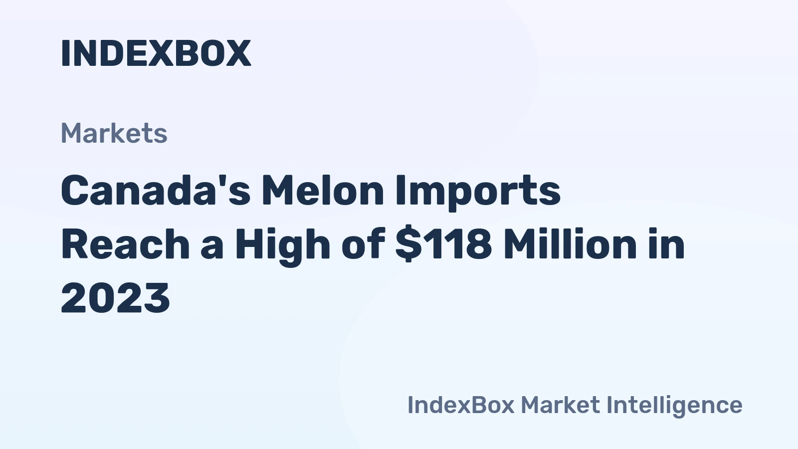 Canada's Melon Imports Reach a High of $118 Million in 2023