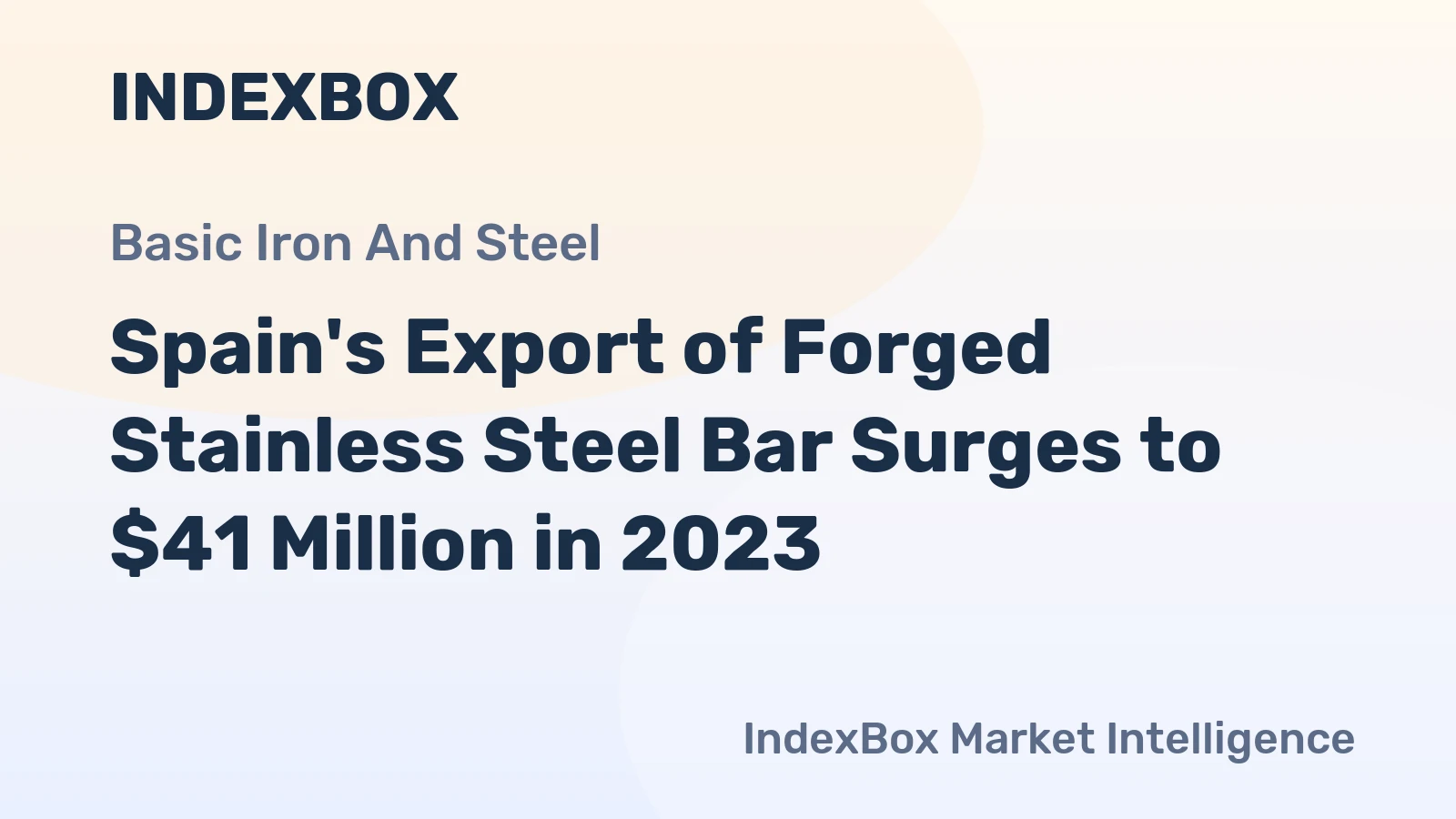 Spain's Export of Forged Stainless Steel Bar Surges to $41 Million in 2023