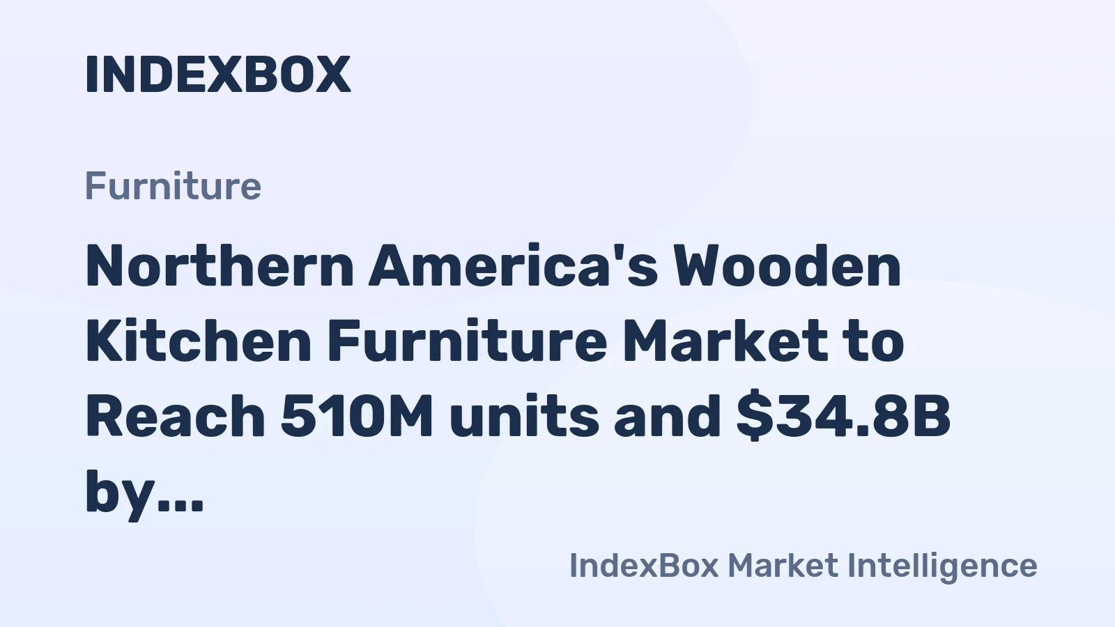 Northern America's Wooden Kitchen Furniture Market to Reach 510M units and $34.8B by 2035