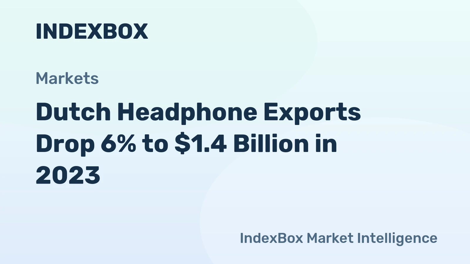 Dutch Headphone Exports Drop 6% to $1.4 Billion in 2023