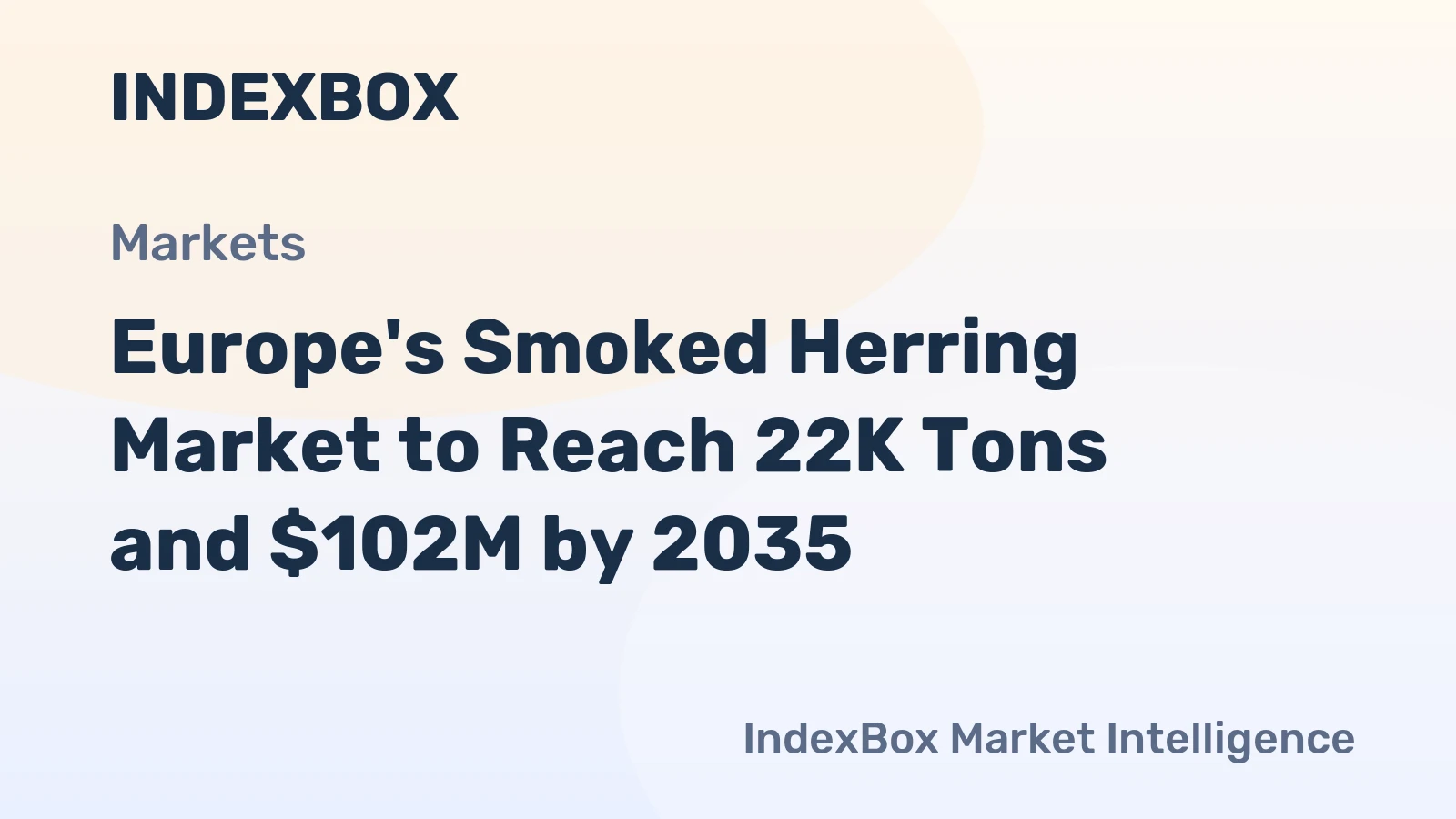 Europe's Smoked Herring Market to Reach 22K Tons and $102M by 2035