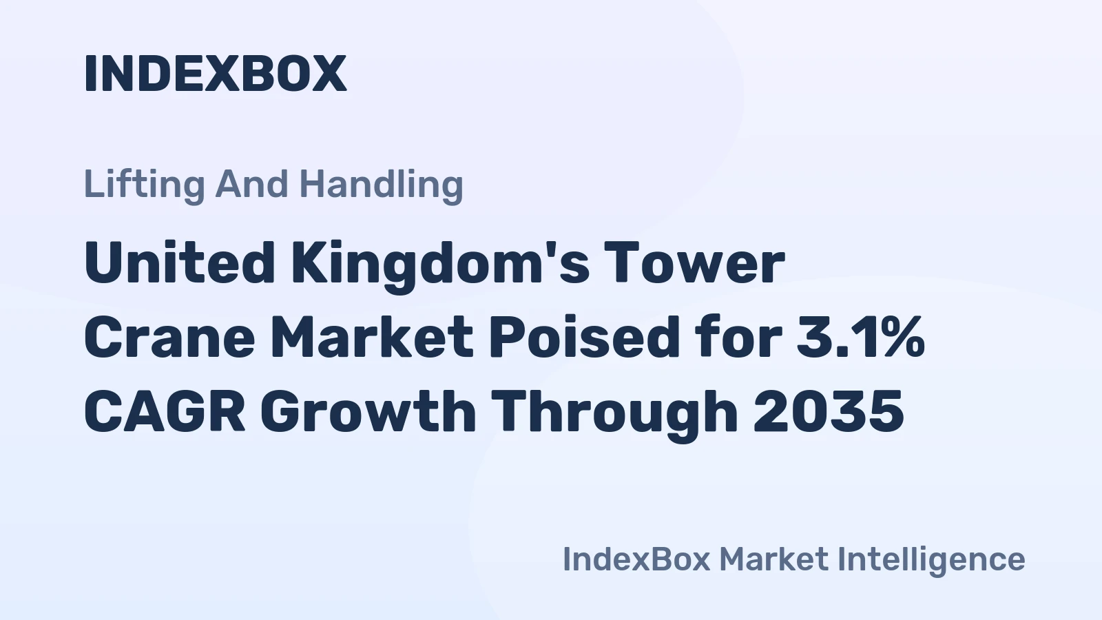 United Kingdom's Tower Crane Market Poised for 3.1% CAGR Growth Through 2035
