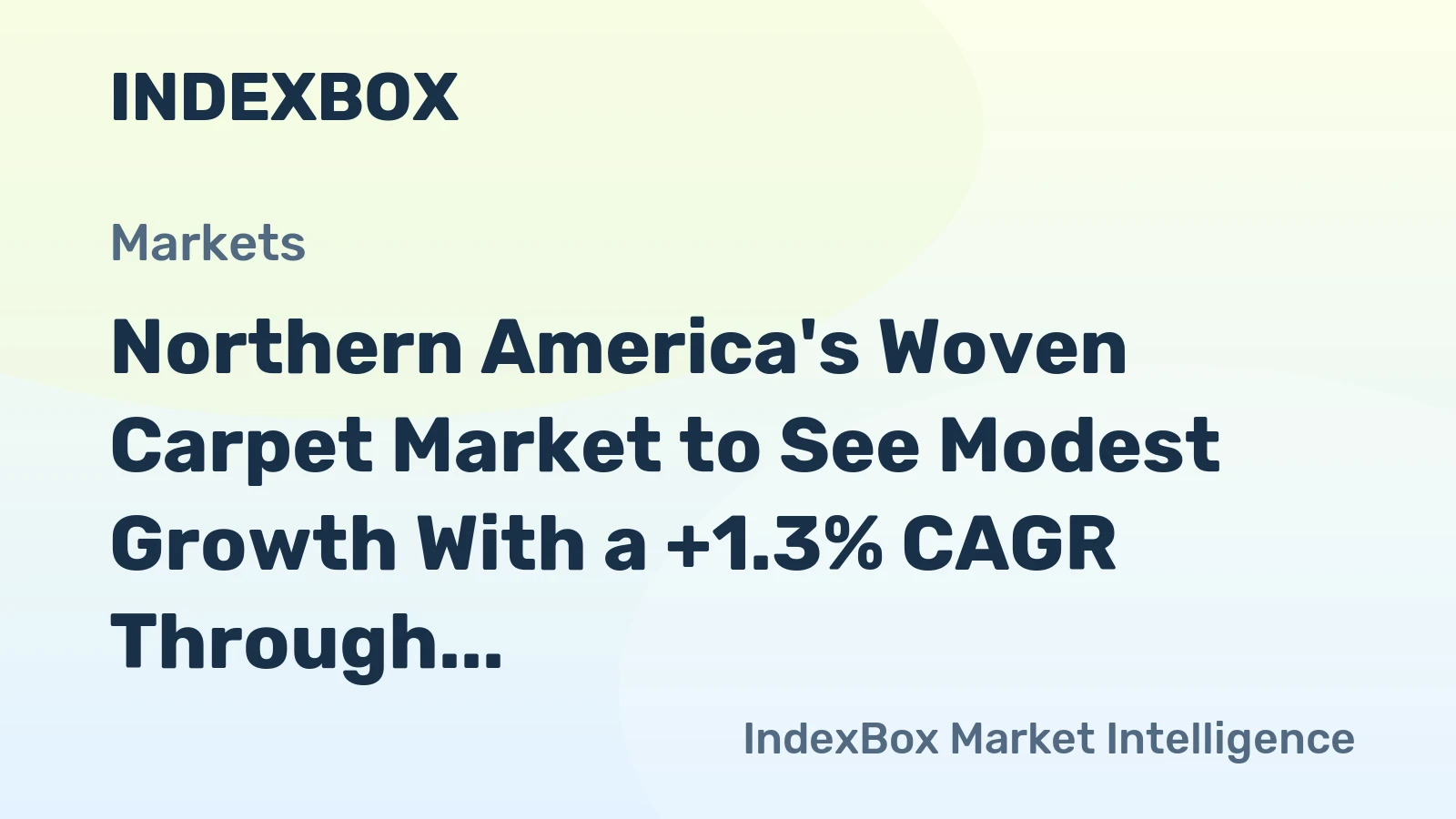 Northern America's Woven Carpet Market to See Modest Growth With a +1.3% CAGR Through 2035