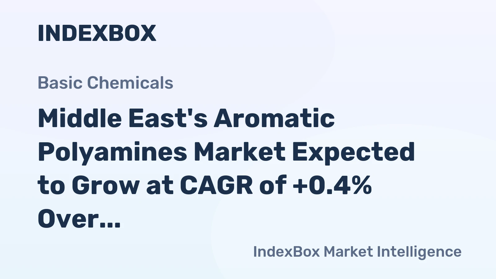 Middle East's Aromatic Polyamines Market Expected to Grow at CAGR of +0.4% Over Next Decade