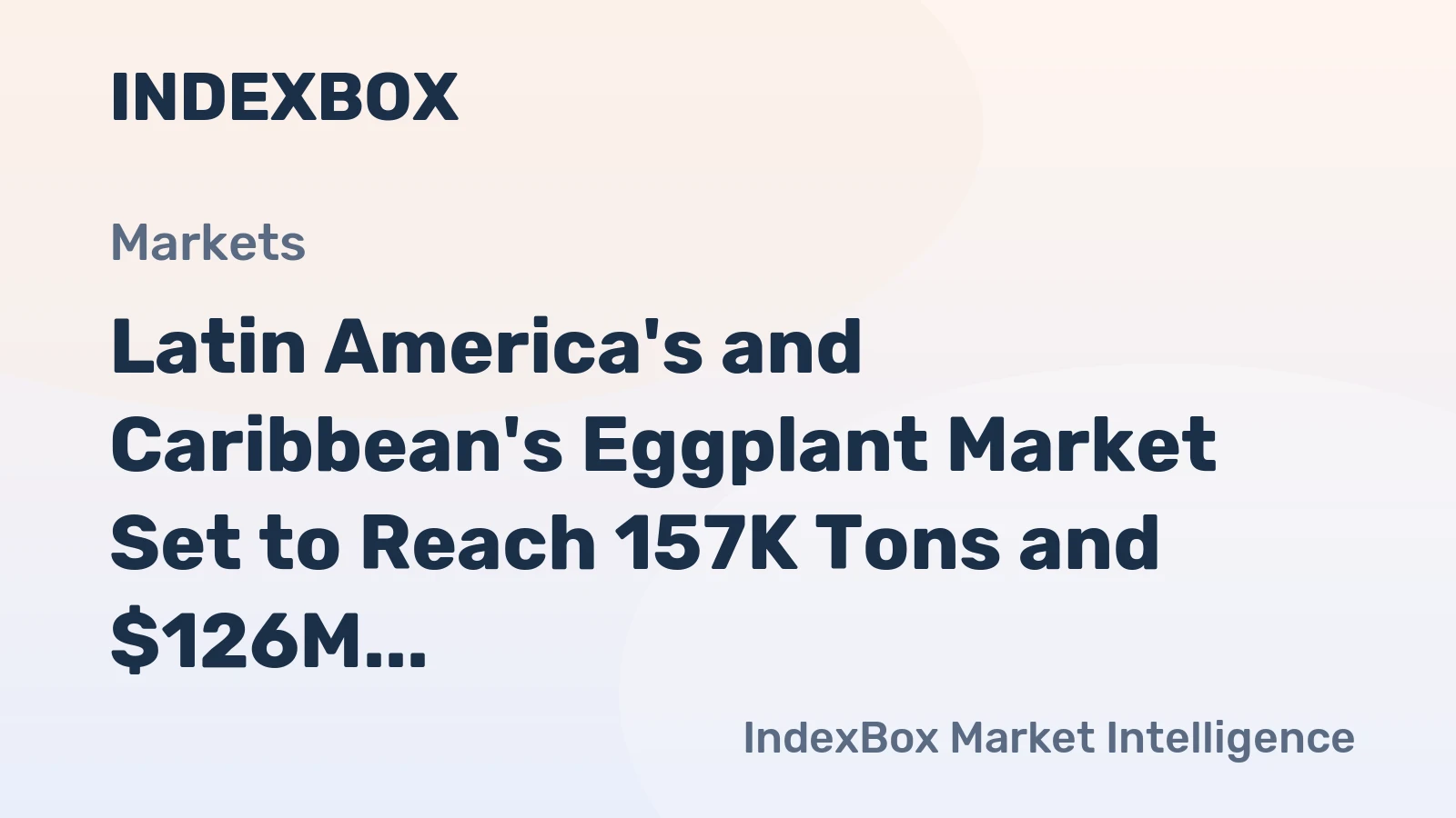 Latin America's and Caribbean's Eggplant Market Set to Reach 157K Tons and $126M by 2035