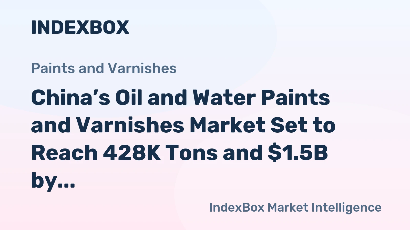 China’s Oil and Water Paints and Varnishes Market Set to Reach 428K Tons and $1.5B by 2035