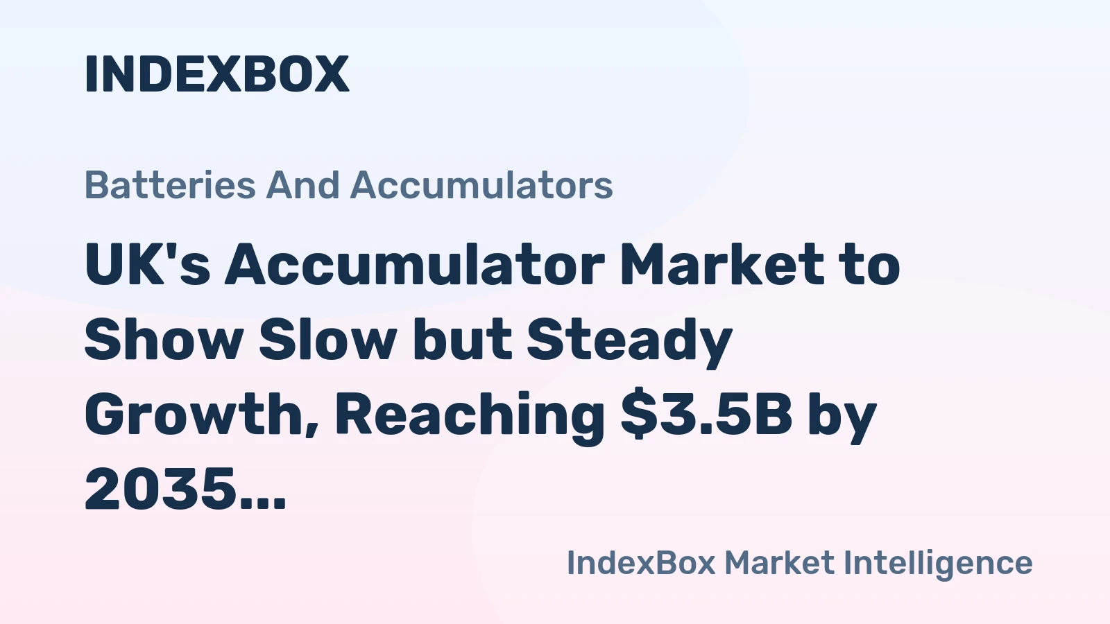 UK's Accumulator Market to Show Slow but Steady Growth, Reaching $3.5B by 2035