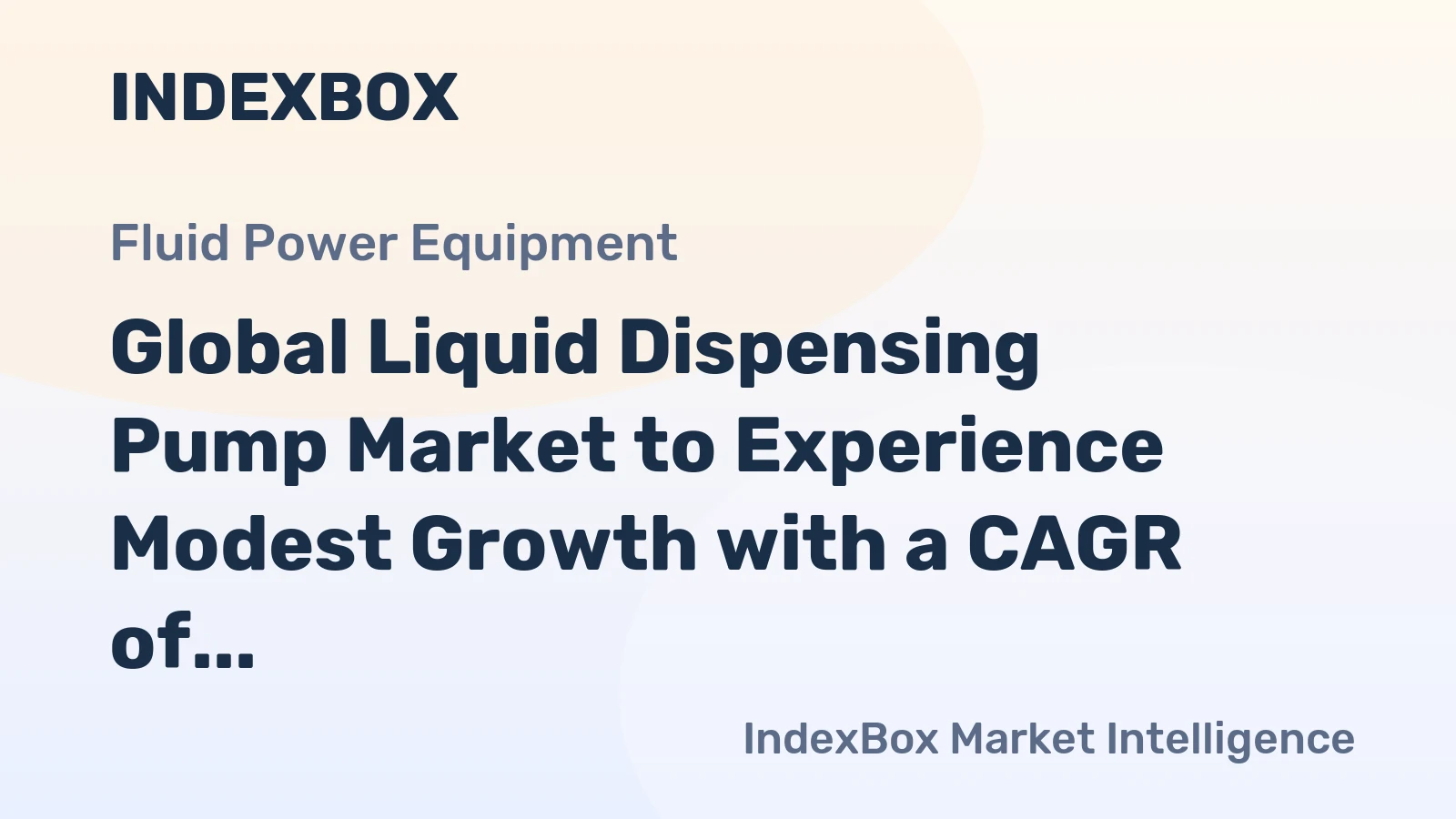 Global Liquid Dispensing Pump Market to Experience Modest Growth with a CAGR of +1.8% from 2024 to 2035