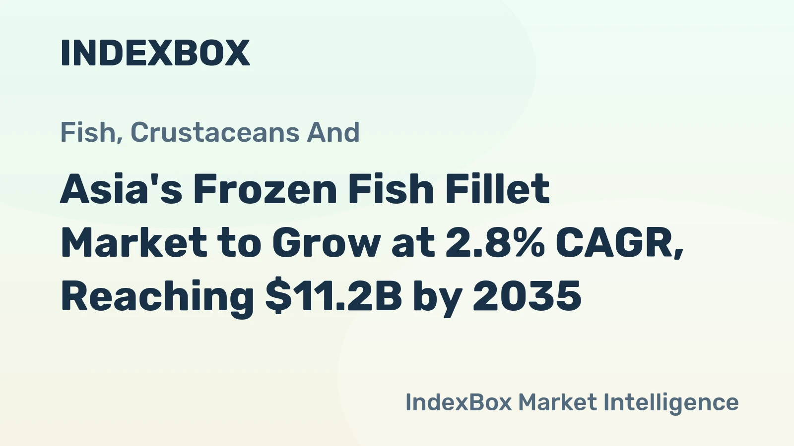 Asia's Frozen Fish Fillet Market to Grow at 2.8% CAGR, Reaching $11.2B by 2035