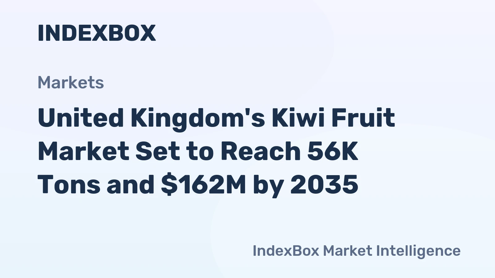 United Kingdom's Kiwi Fruit Market Set to Reach 56K Tons and $162M by 2035
