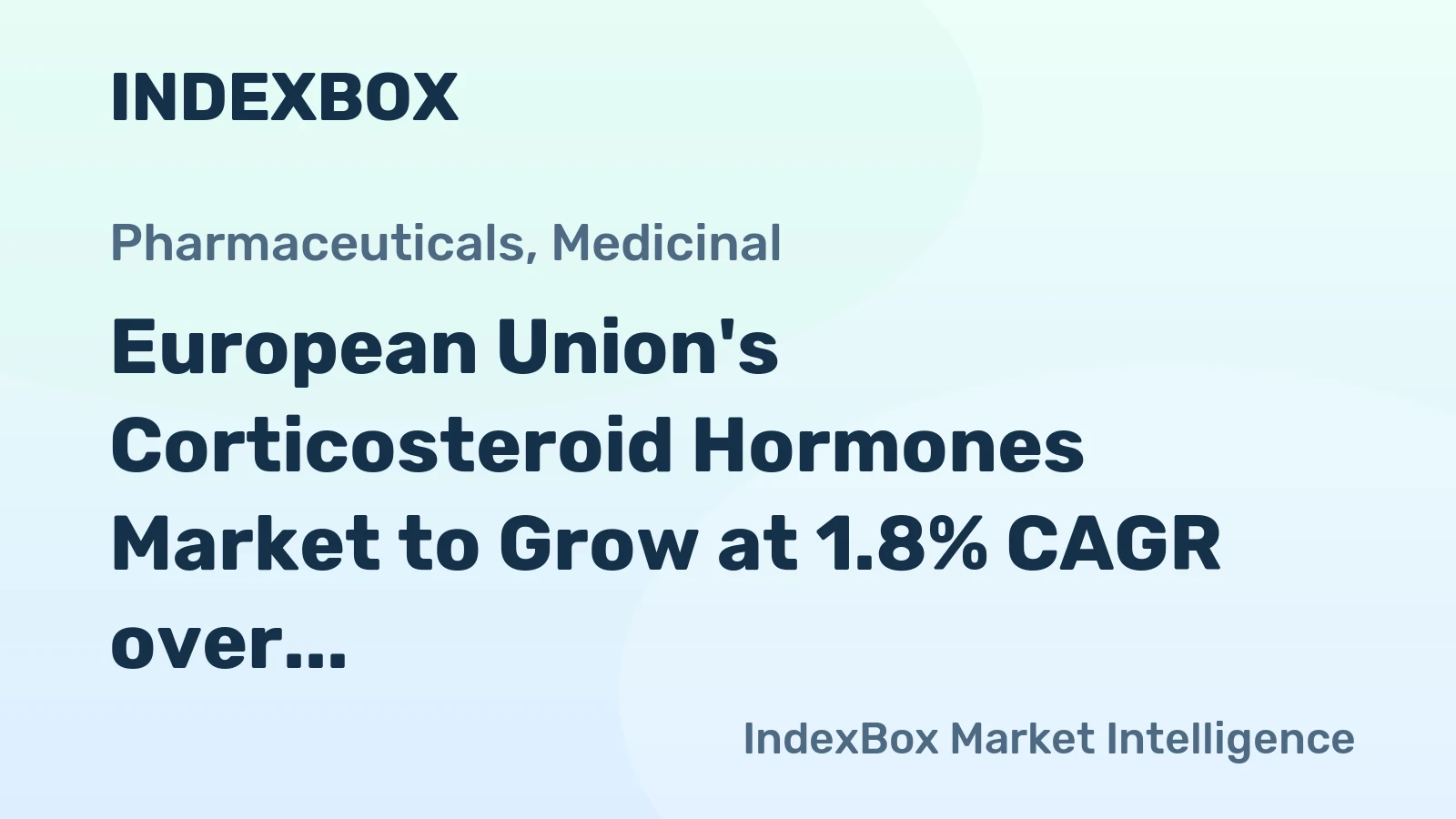 European Union's Corticosteroid Hormones Market to Grow at 1.8% CAGR over Next Decade