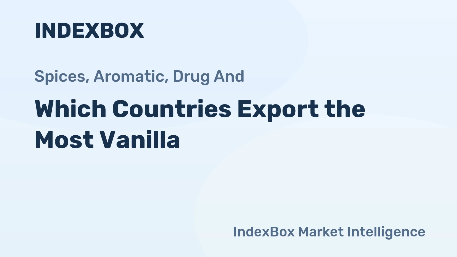 Which Countries Export the Most Vanilla?
