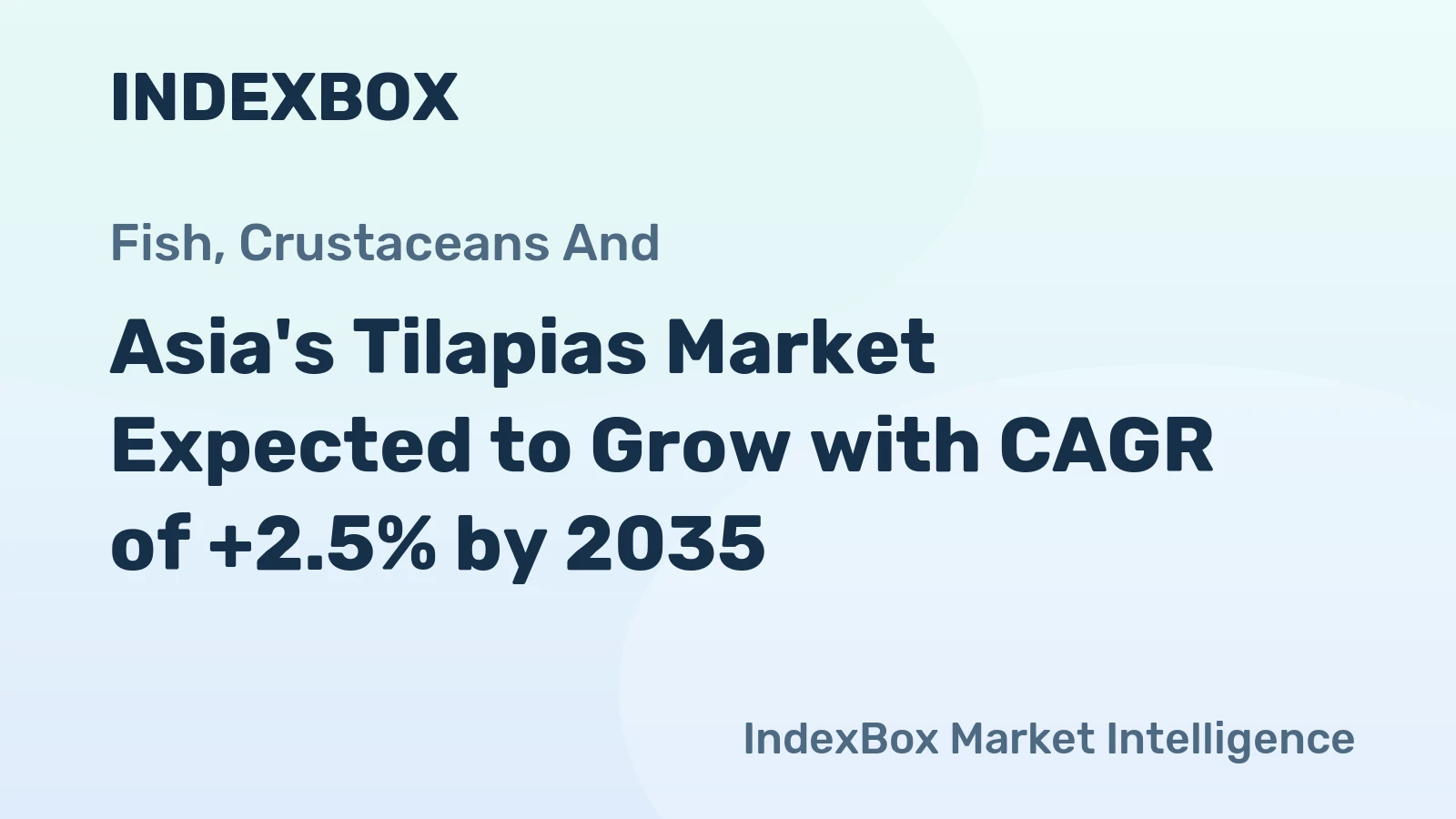 Asia's Tilapias Market Expected to Grow with CAGR of +2.5% by 2035