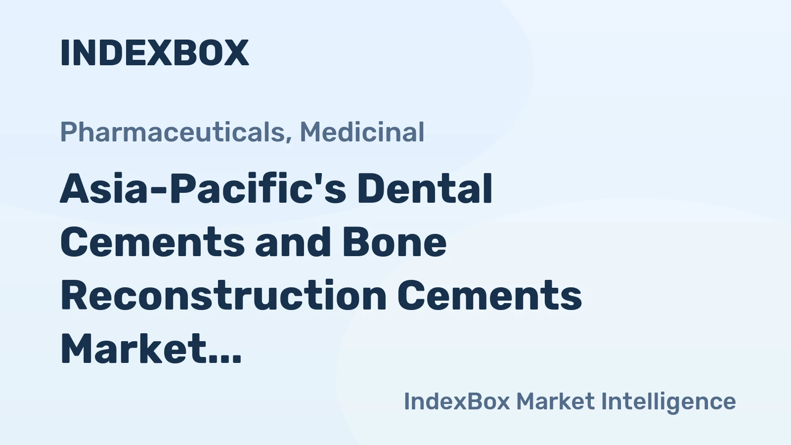 Asia-Pacific's Dental Cements and Bone Reconstruction Cements Market to Reach 28K Tons and $2B by 2035