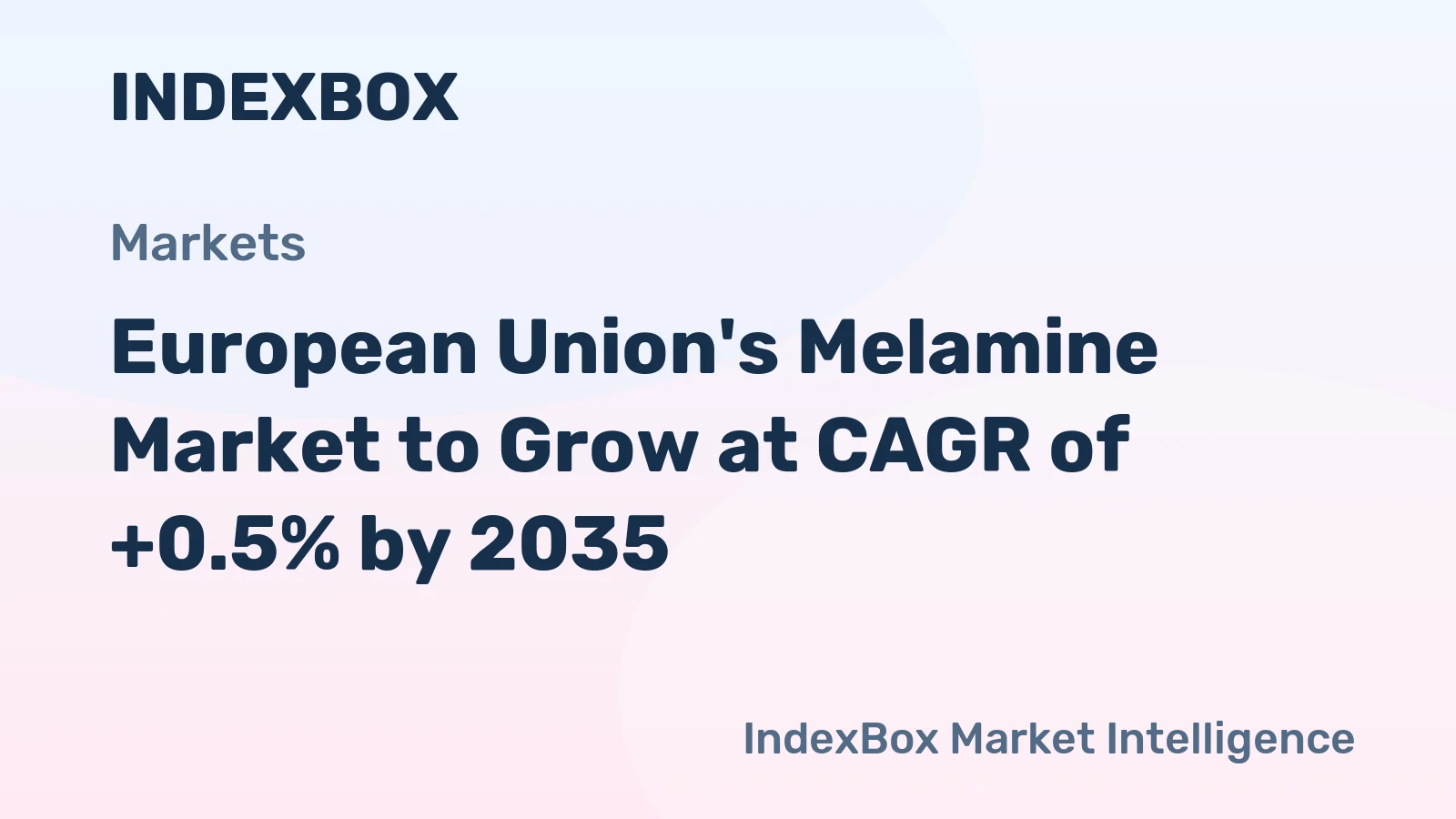 European Union's Melamine Market to Grow at CAGR of +0.5% by 2035