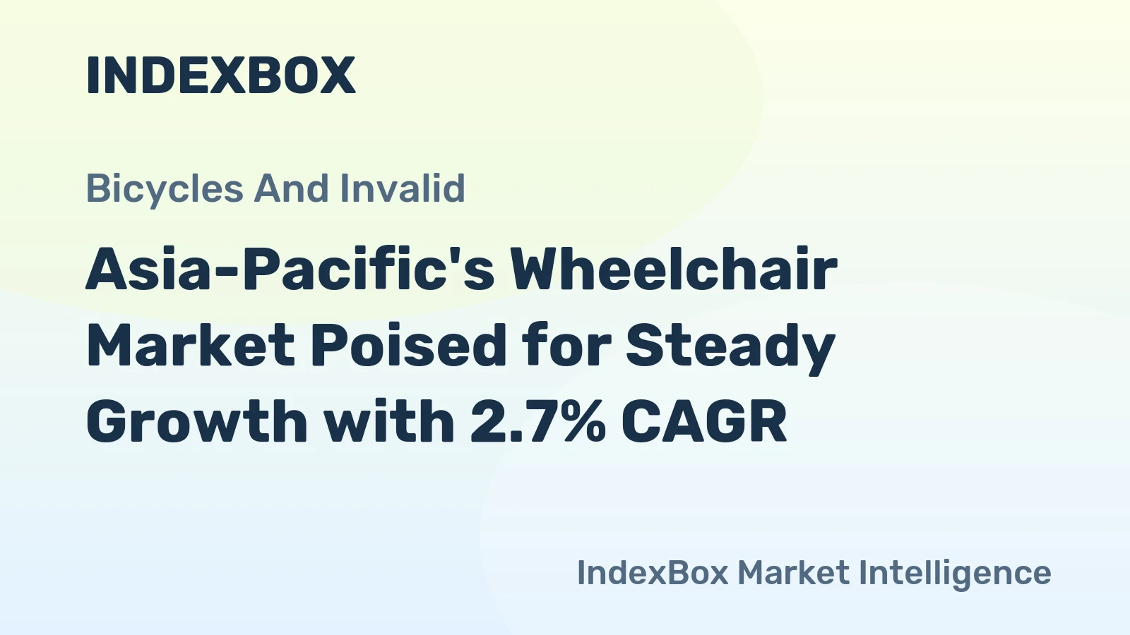 Asia-Pacific's Wheelchair Market Poised for Steady Growth with 2.7% CAGR