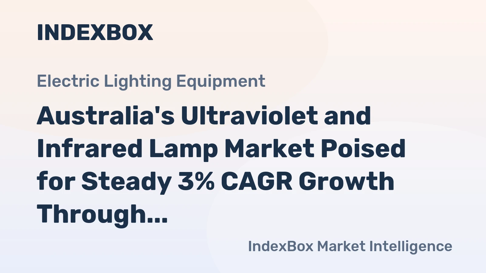 Australia's Ultraviolet and Infrared Lamp Market Poised for Steady 3% CAGR Growth Through 2035