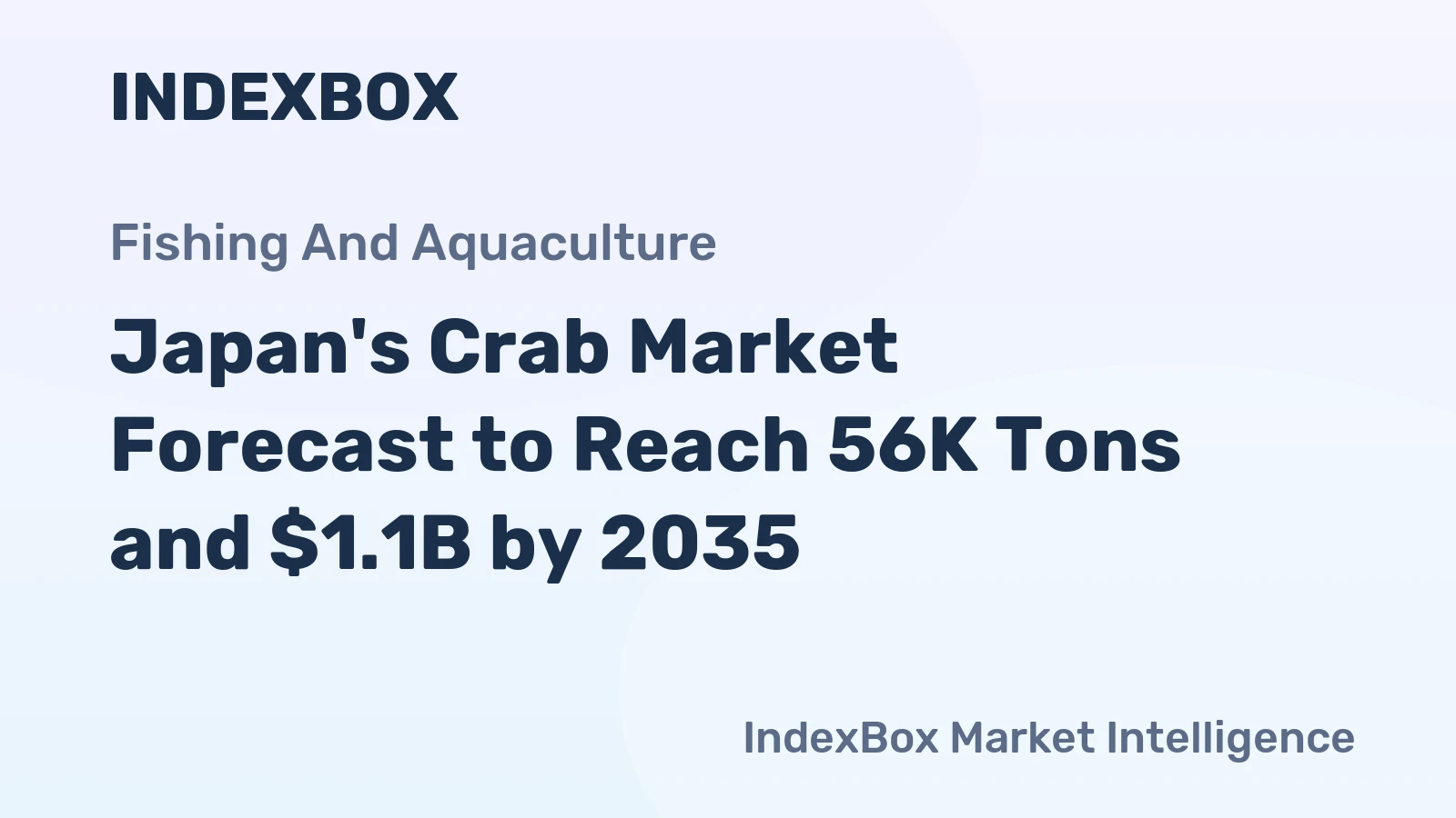 Japan's Crab Market Forecast to Reach 56K Tons and $1.1B by 2035