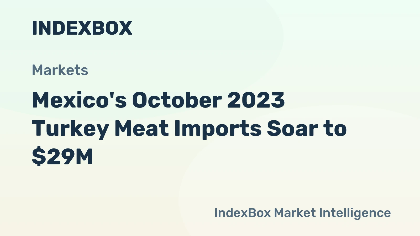 Mexico's October 2023 Turkey Meat Imports Soar to $29M