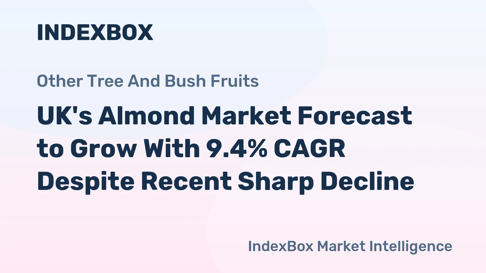 UK's Almond Market Forecast to Grow With 9.4% CAGR Despite Recent Sharp Decline