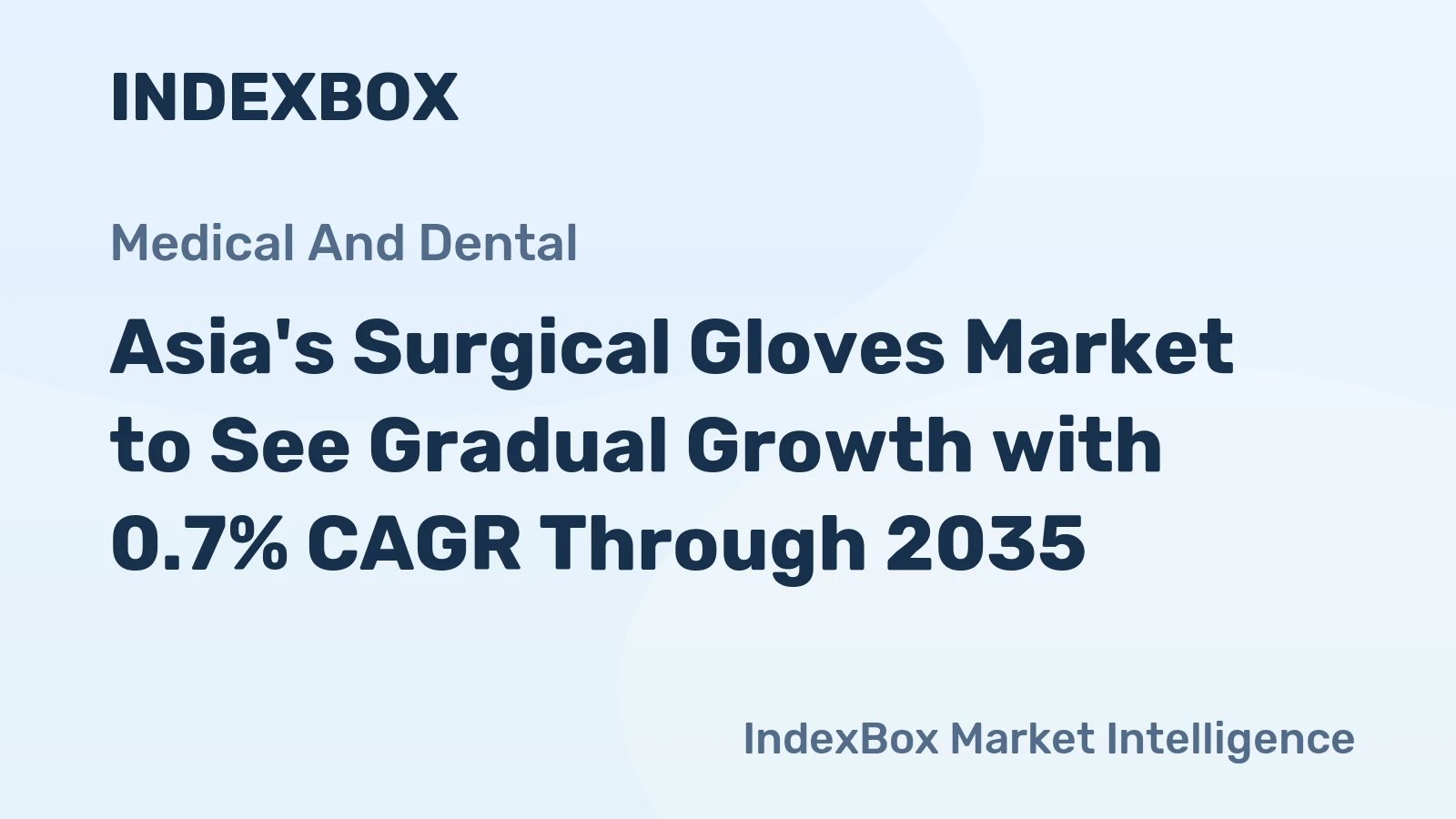 Asia's Surgical Gloves Market to See Gradual Growth with 0.7% CAGR Through 2035