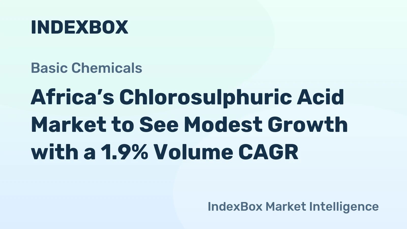 Africa’s Chlorosulphuric Acid Market to See Modest Growth with a 1.9% Volume CAGR