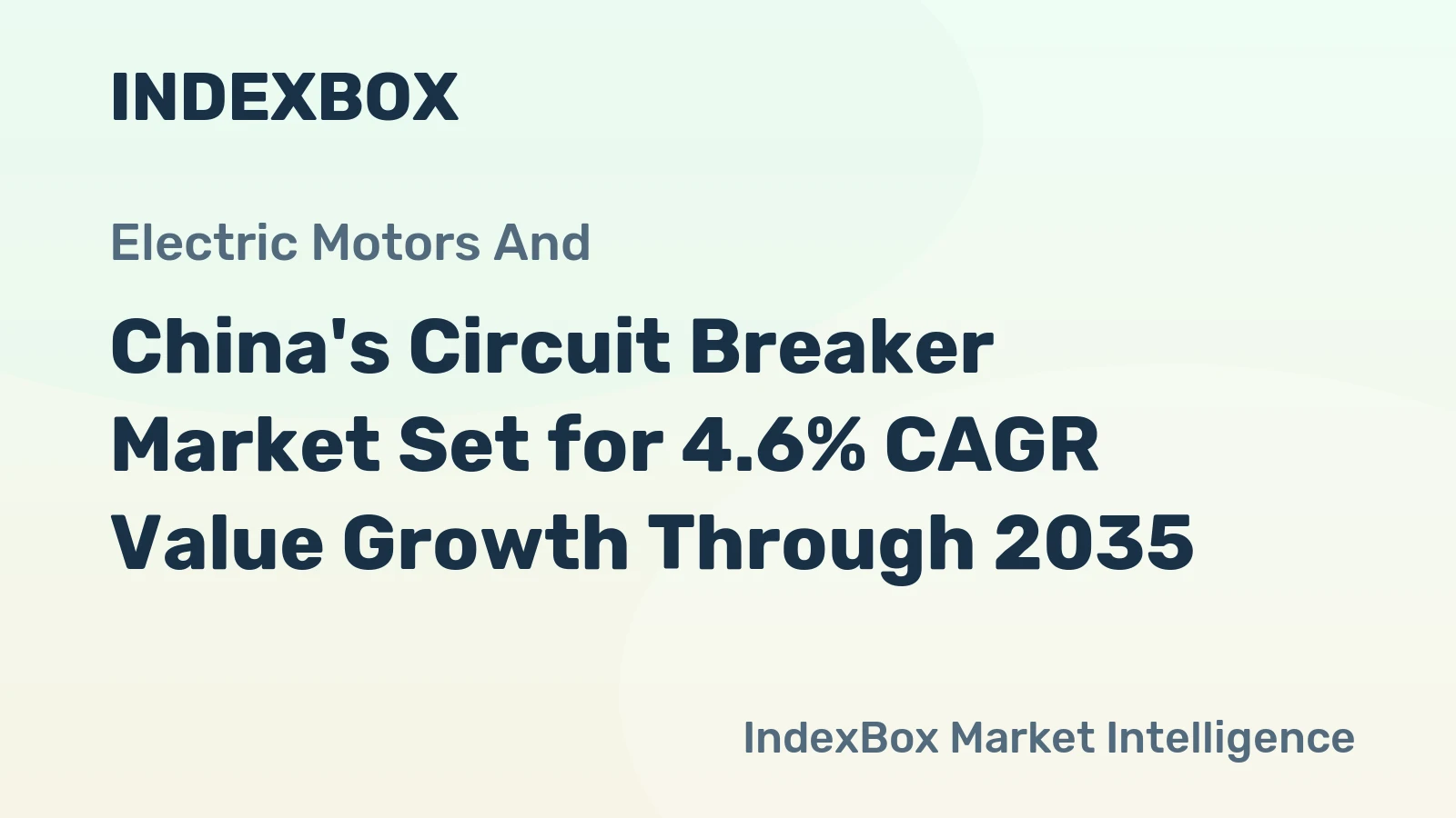 China's Circuit Breaker Market Set for 4.6% CAGR Value Growth Through 2035
