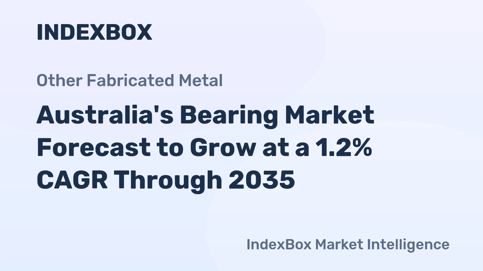 Australia's Bearing Market Forecast to Grow at a 1.2% CAGR Through 2035