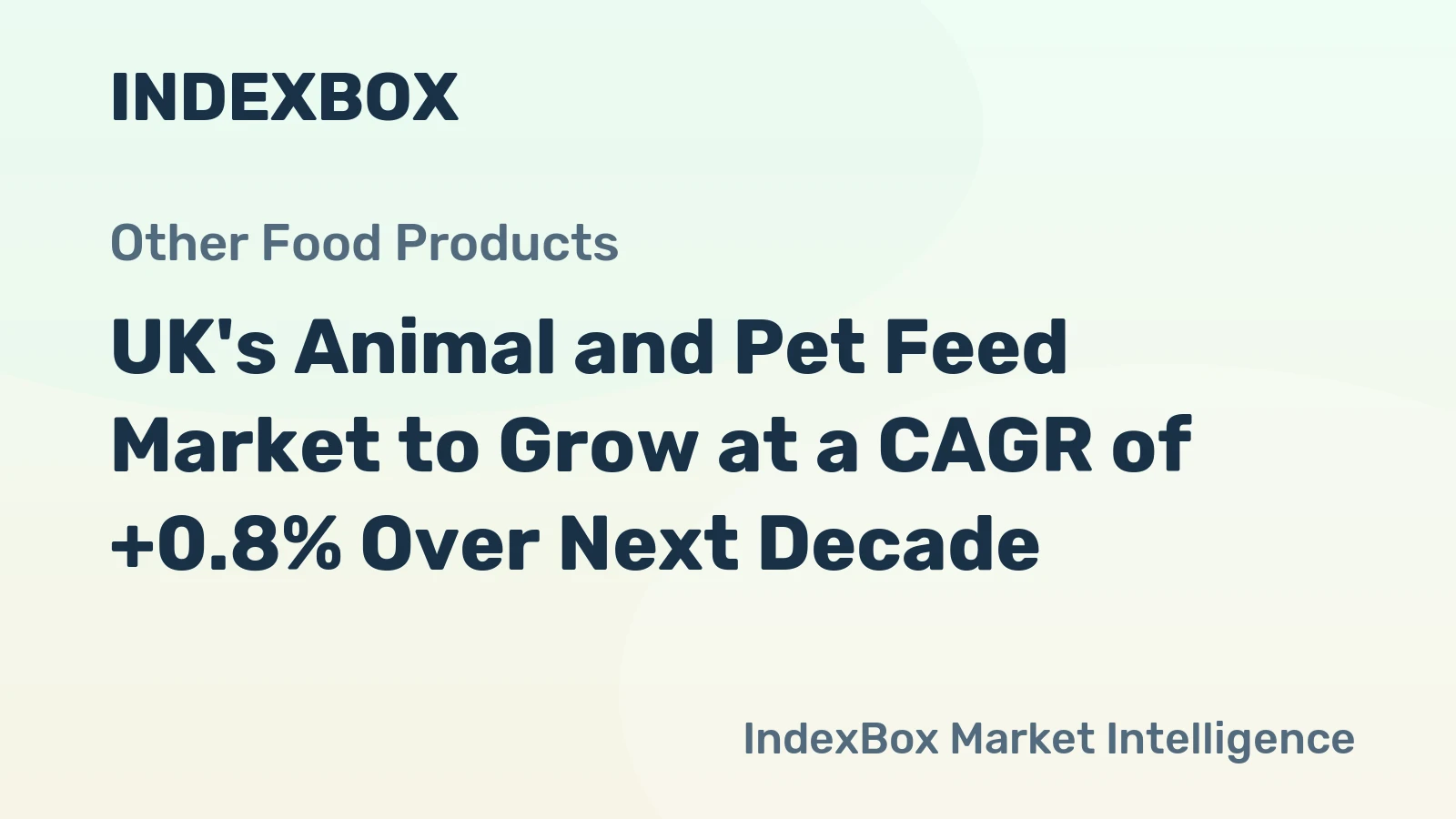 UK's Animal and Pet Feed Market to Grow at a CAGR of +0.8% Over Next Decade