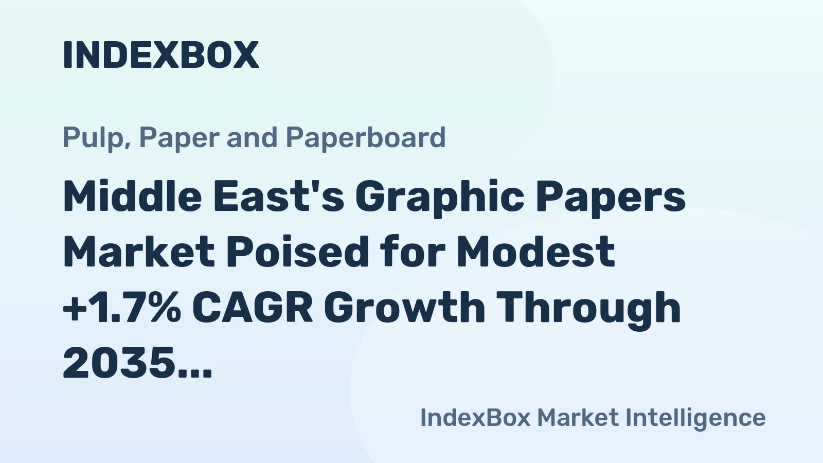 Middle East's Graphic Papers Market Poised for Modest +1.7% CAGR Growth Through 2035