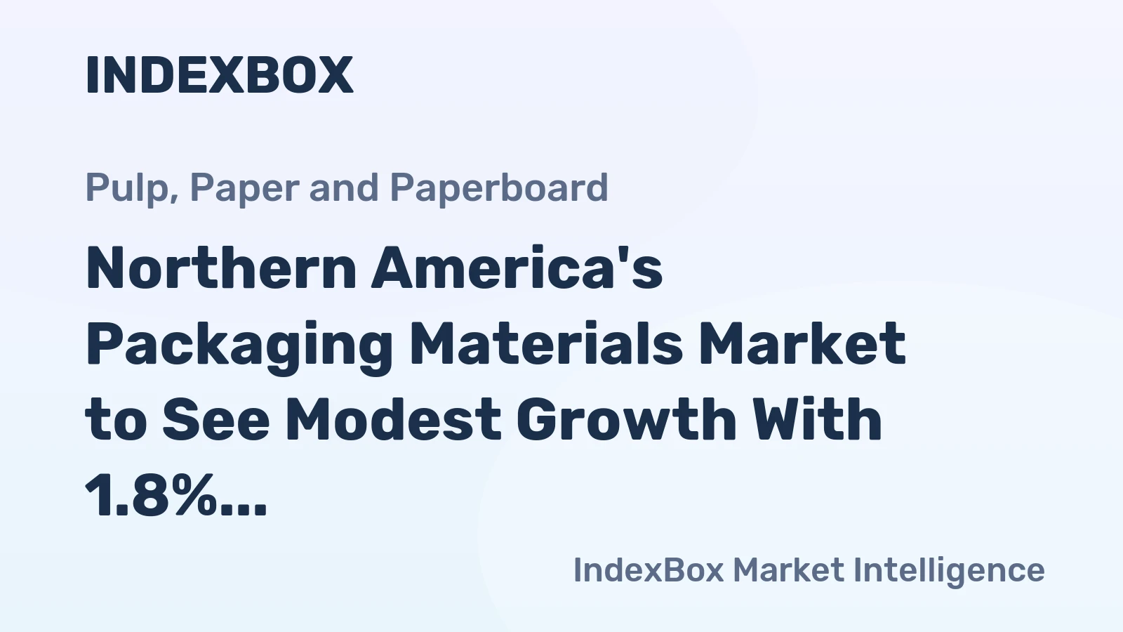 Northern America's Packaging Materials Market to See Modest Growth With 1.8% CAGR in Value Through 2035