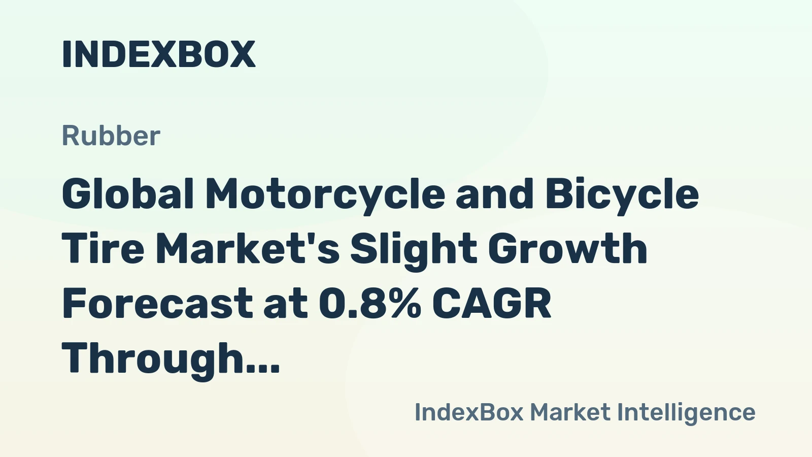 Global Motorcycle and Bicycle Tire Market's Slight Growth Forecast at 0.8% CAGR Through 2035