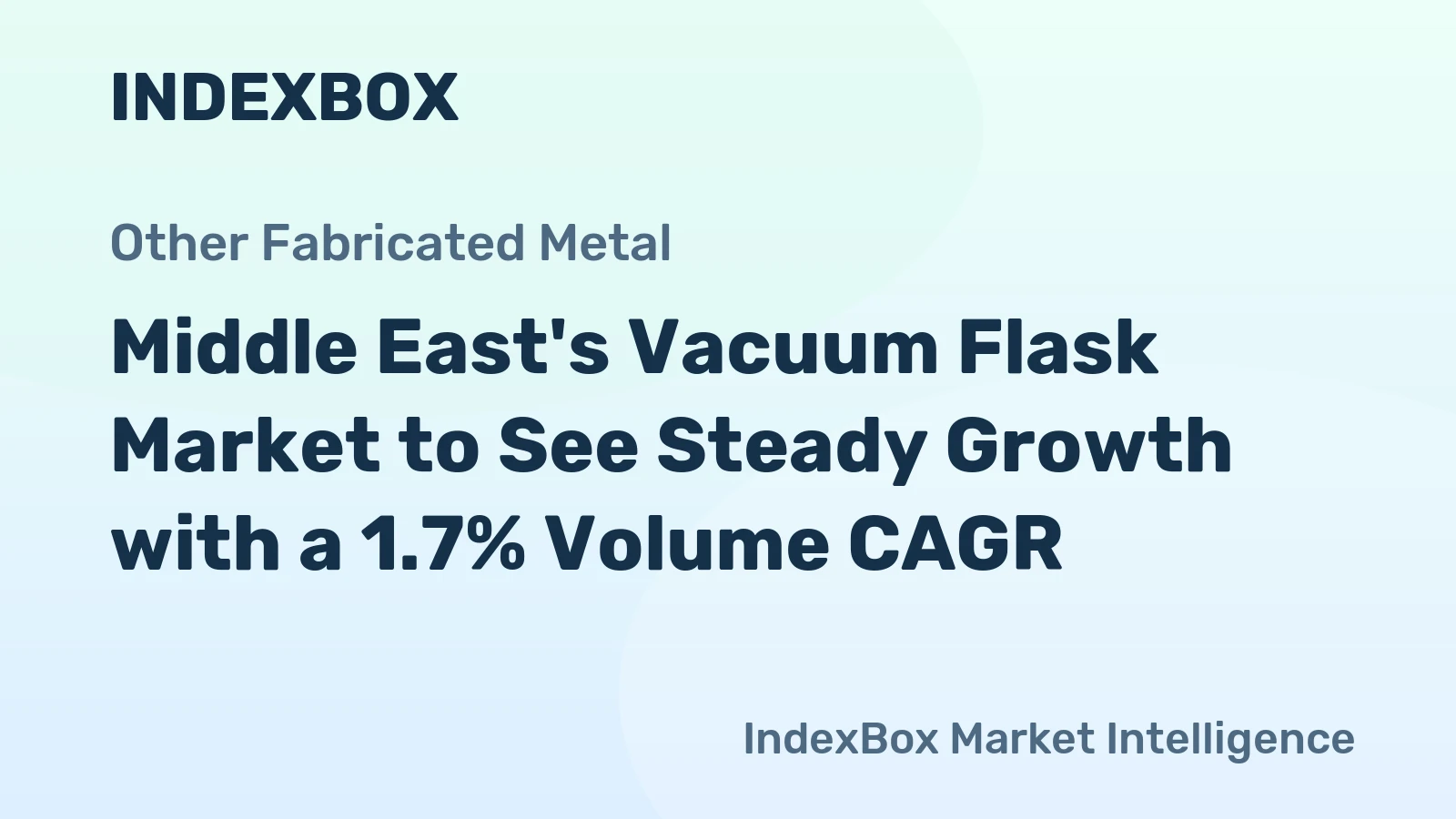 Middle East's Vacuum Flask Market to See Steady Growth with a 1.7% Volume CAGR