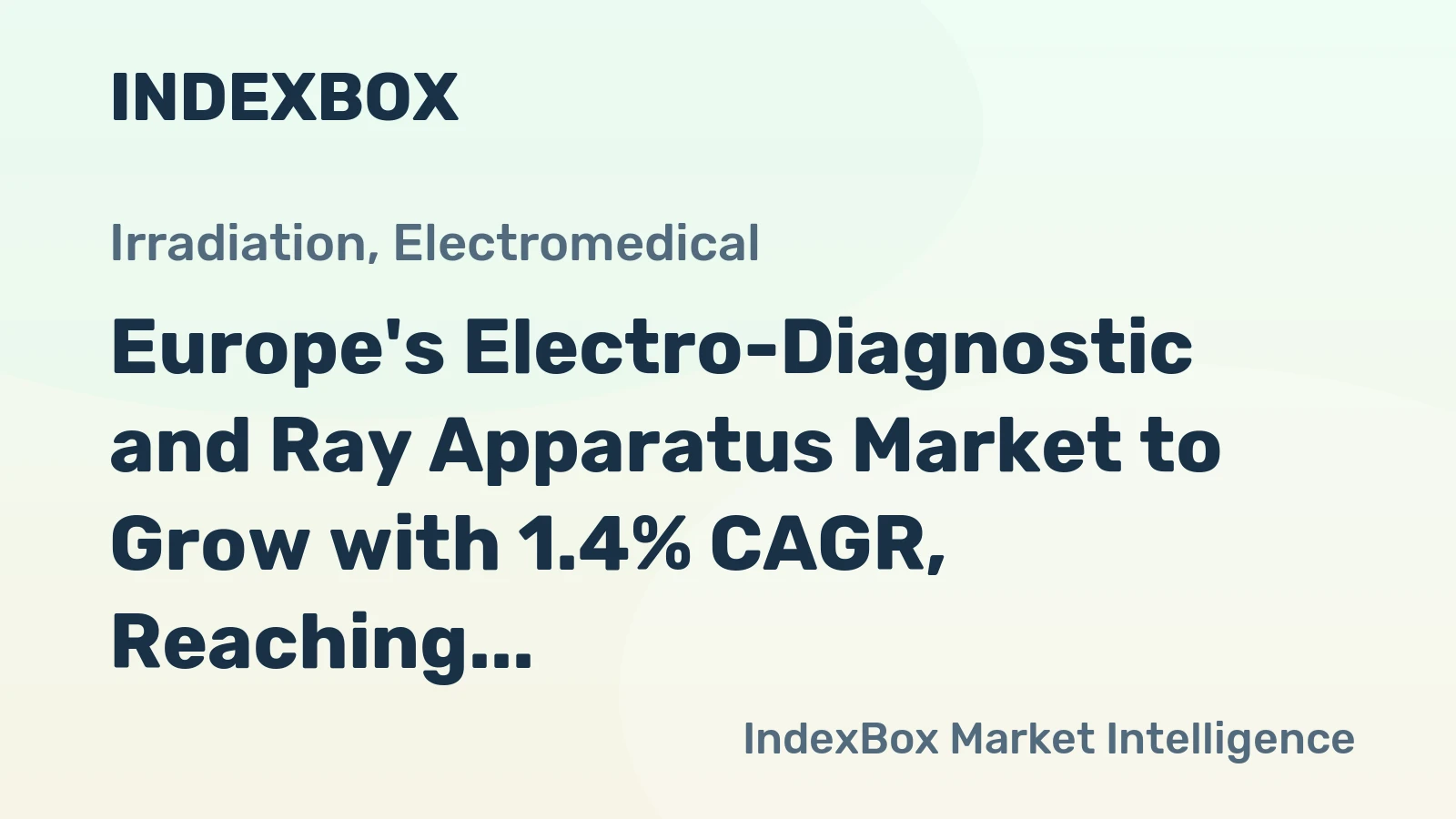 Europe's Electro-Diagnostic and Ray Apparatus Market to Grow with 1.4% CAGR, Reaching 2.1B Units by 2035
