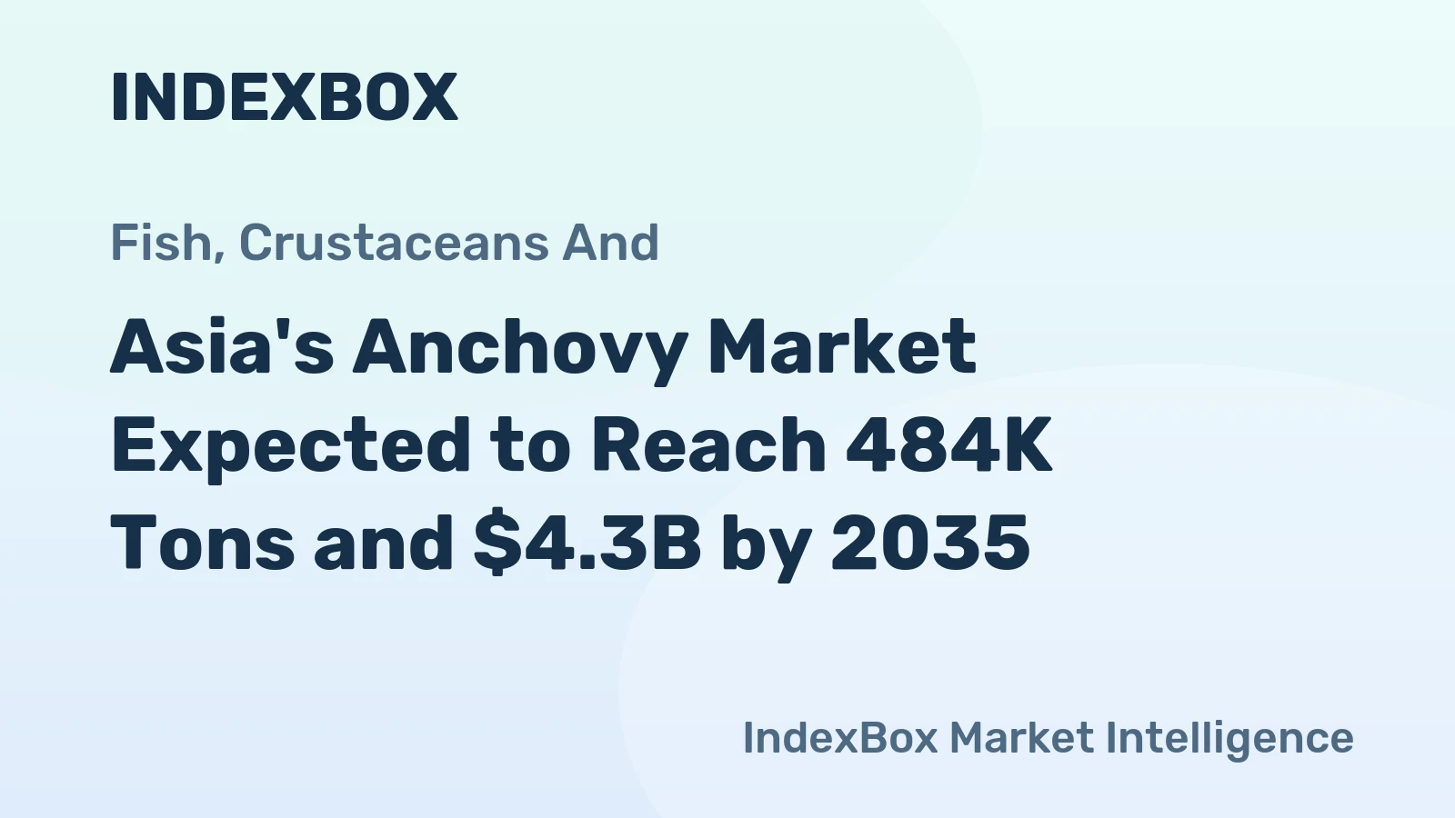 Asia's Anchovy Market Expected to Reach 484K Tons and $4.3B by 2035